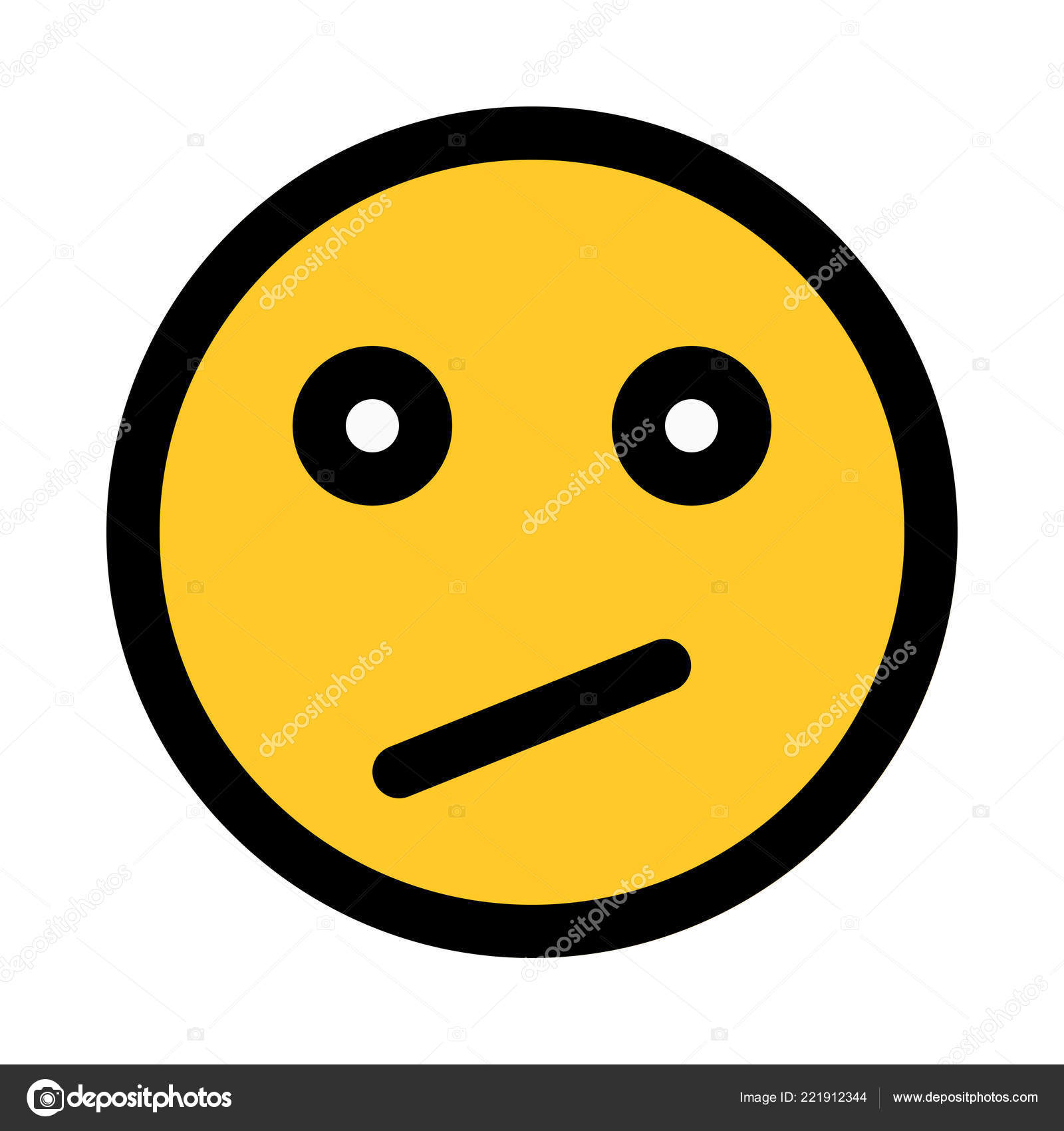 Confused Face Emoticon