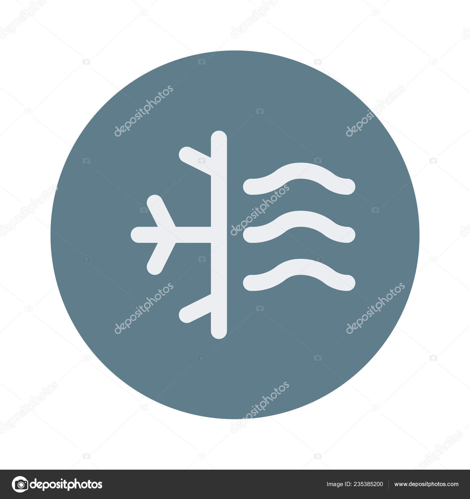 Air Condition Symbol Icon Simple Vector Illustration Stock Vector by ...