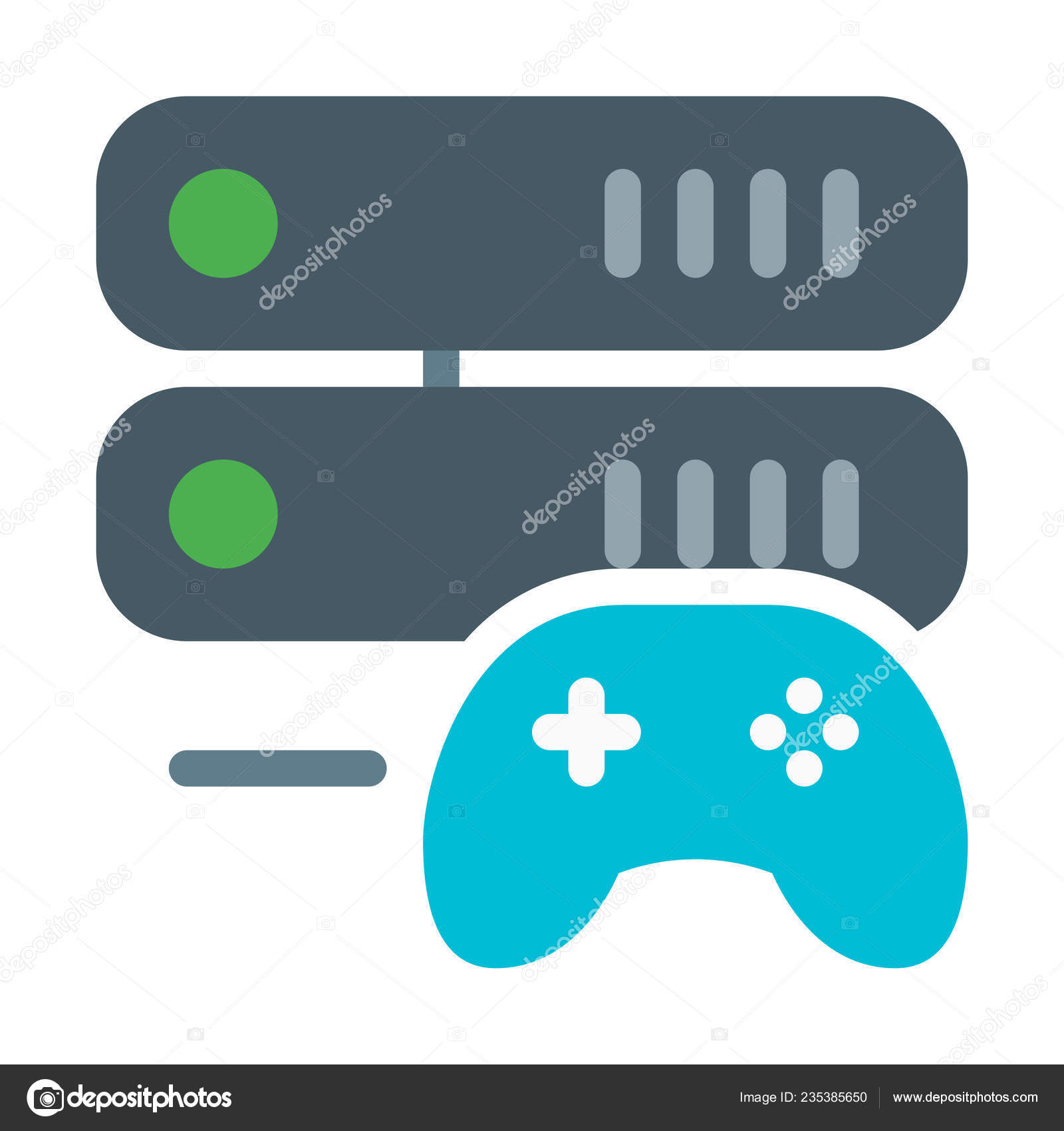 Online Gaming Server Icon Simple Vector Illustration Stock Vector by ...