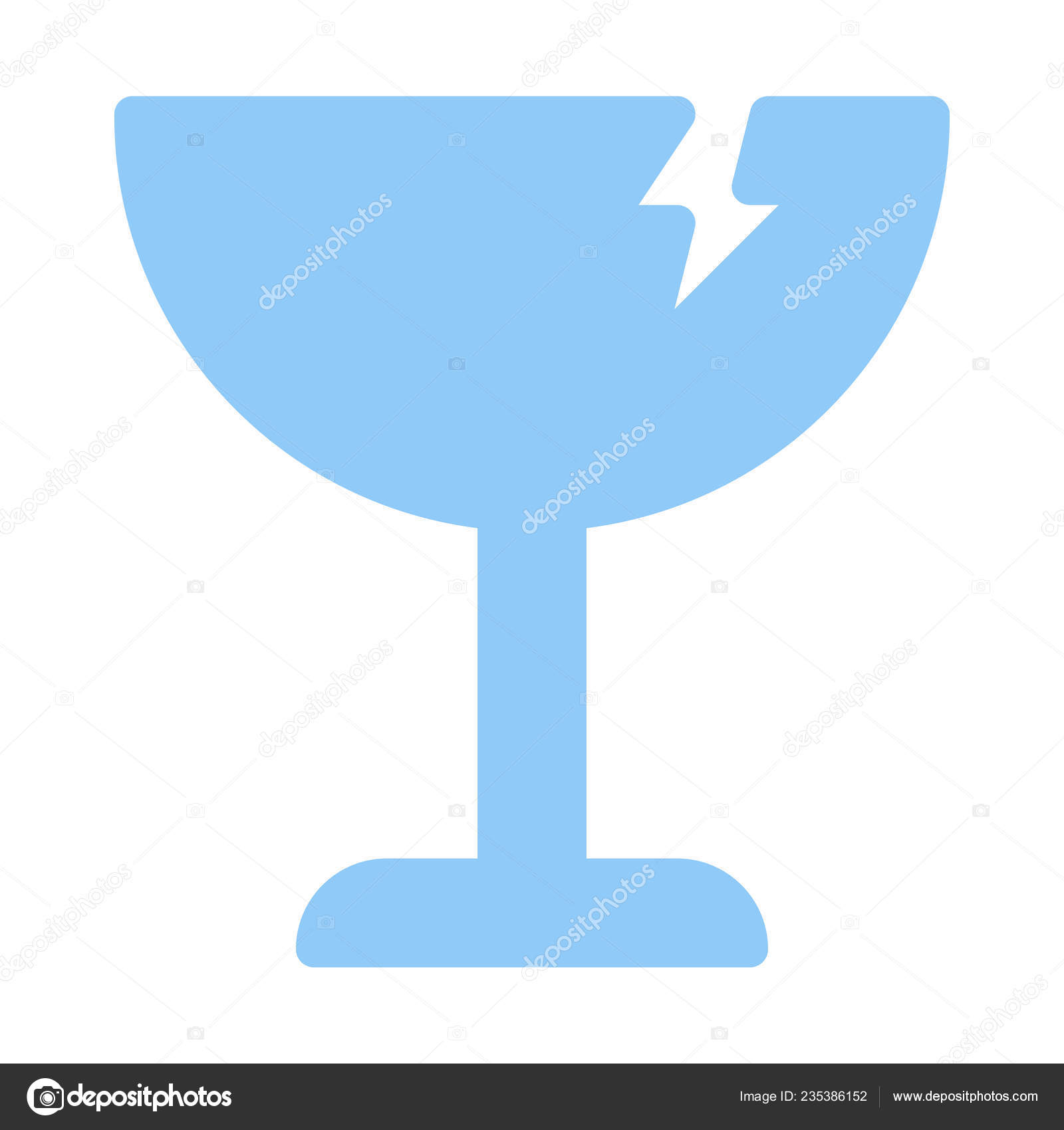 Fragile Object Sign Icon Simple Vector Illustration Stock Vector Image ...