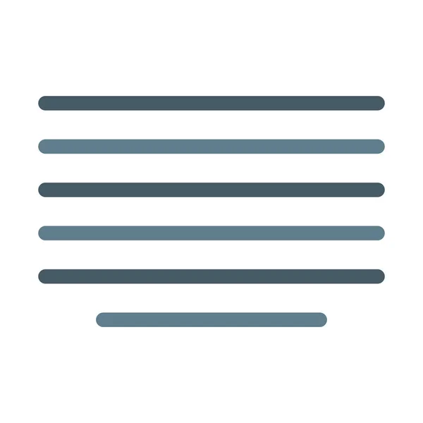 Justify Center Alignment Icon Vector Illustration Stock Vector Image by ...