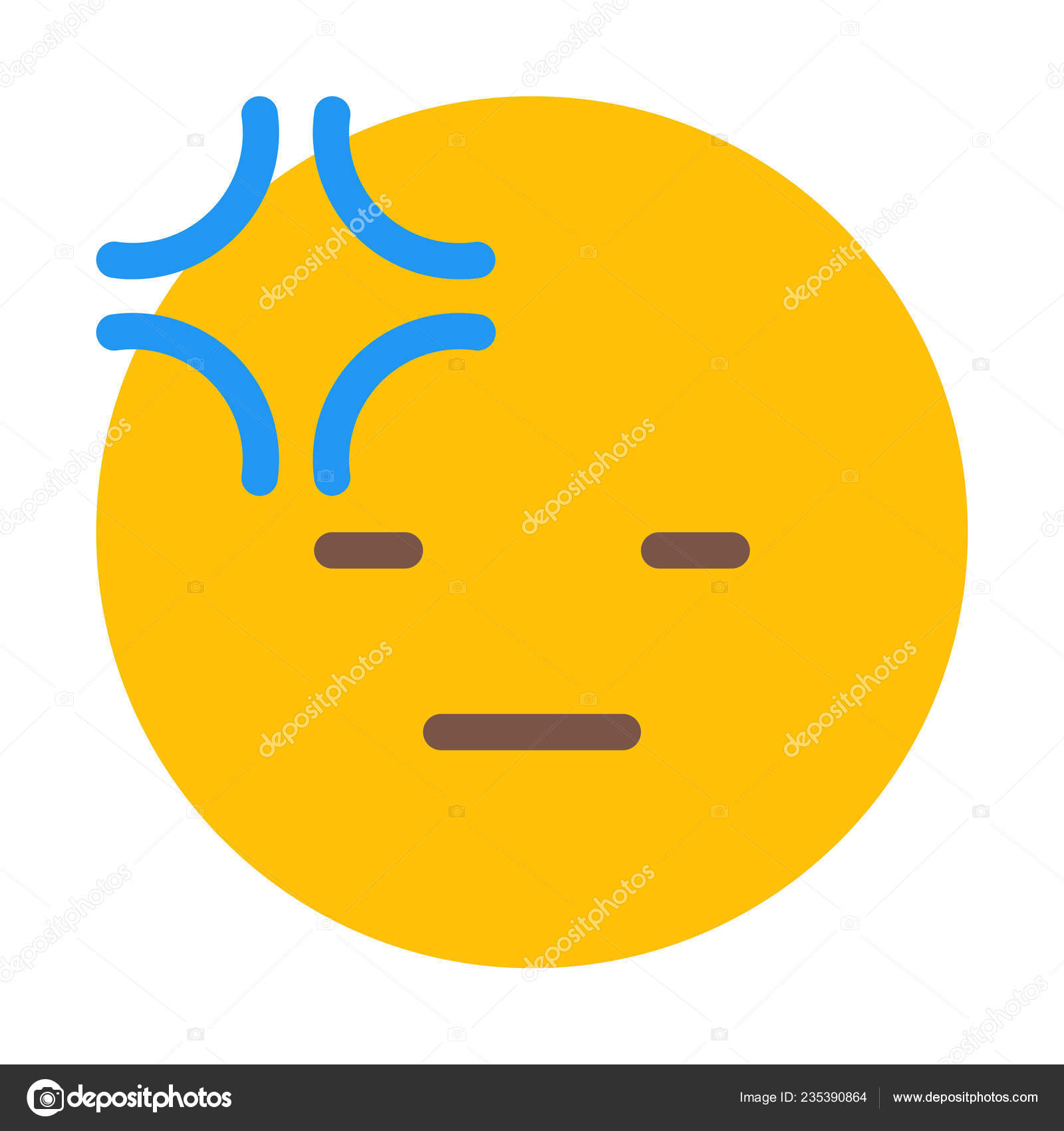 Emoticono De Dolor De Cabeza 226 Headache Emoji High Res Illustrations