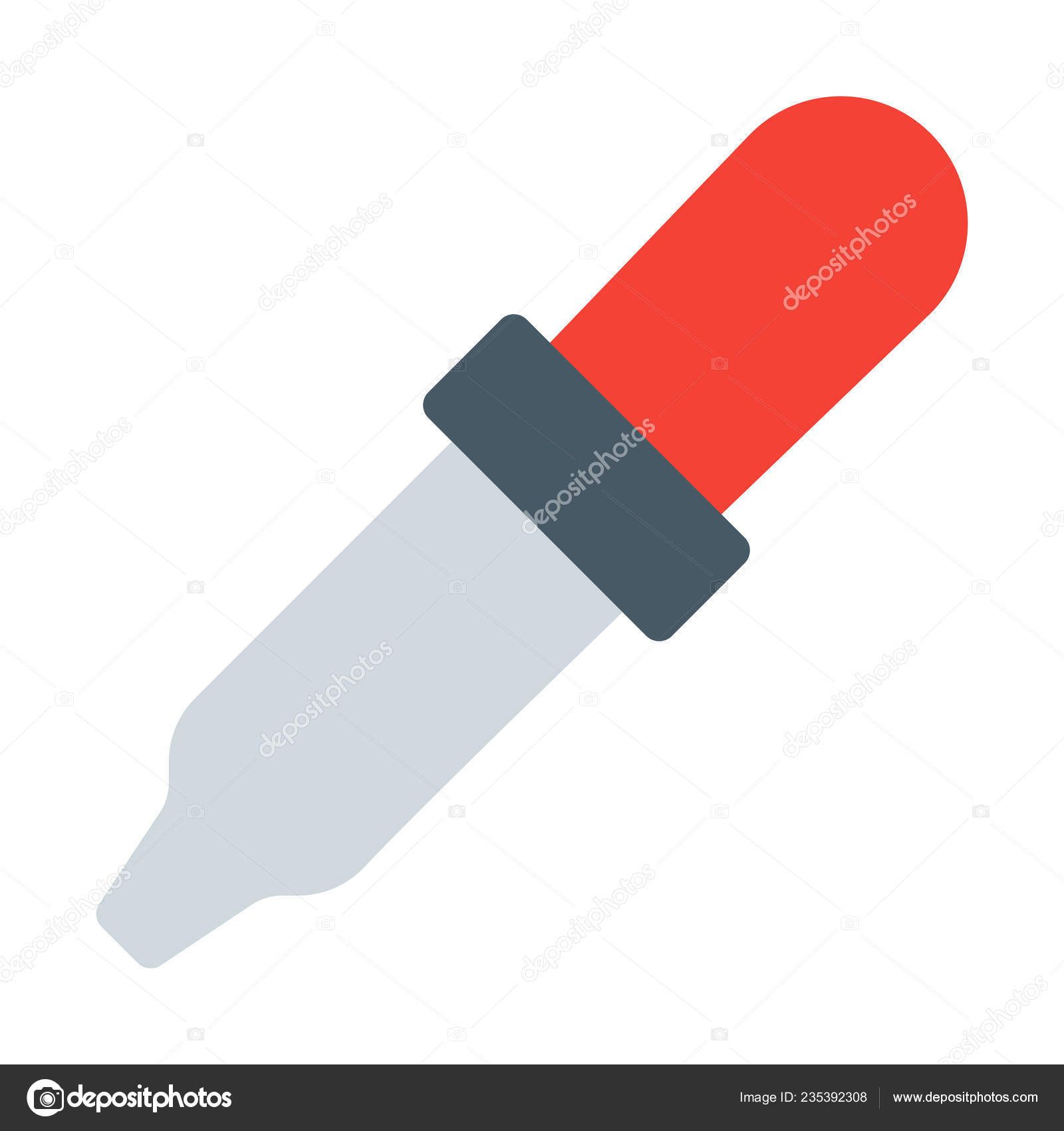 Eyedropper Color Picker Tool Icon Simple Vector Illustration Stock ...