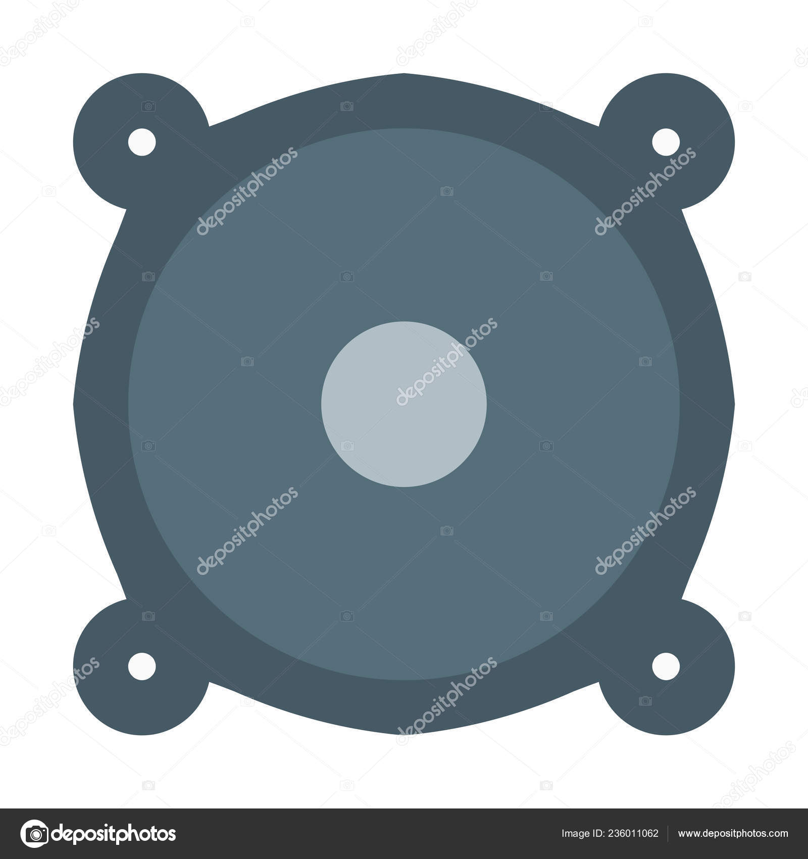 Coche Sub Woofer Icono Ilustración Vector Simple Vector de stock por ...