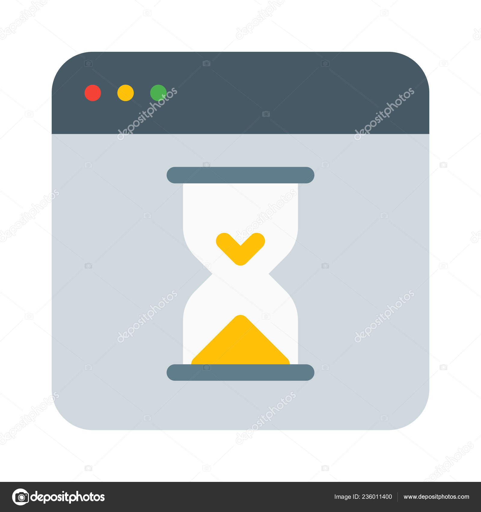 Waiting Application Time Icon Simple Vector Illustration Stock Vector ...