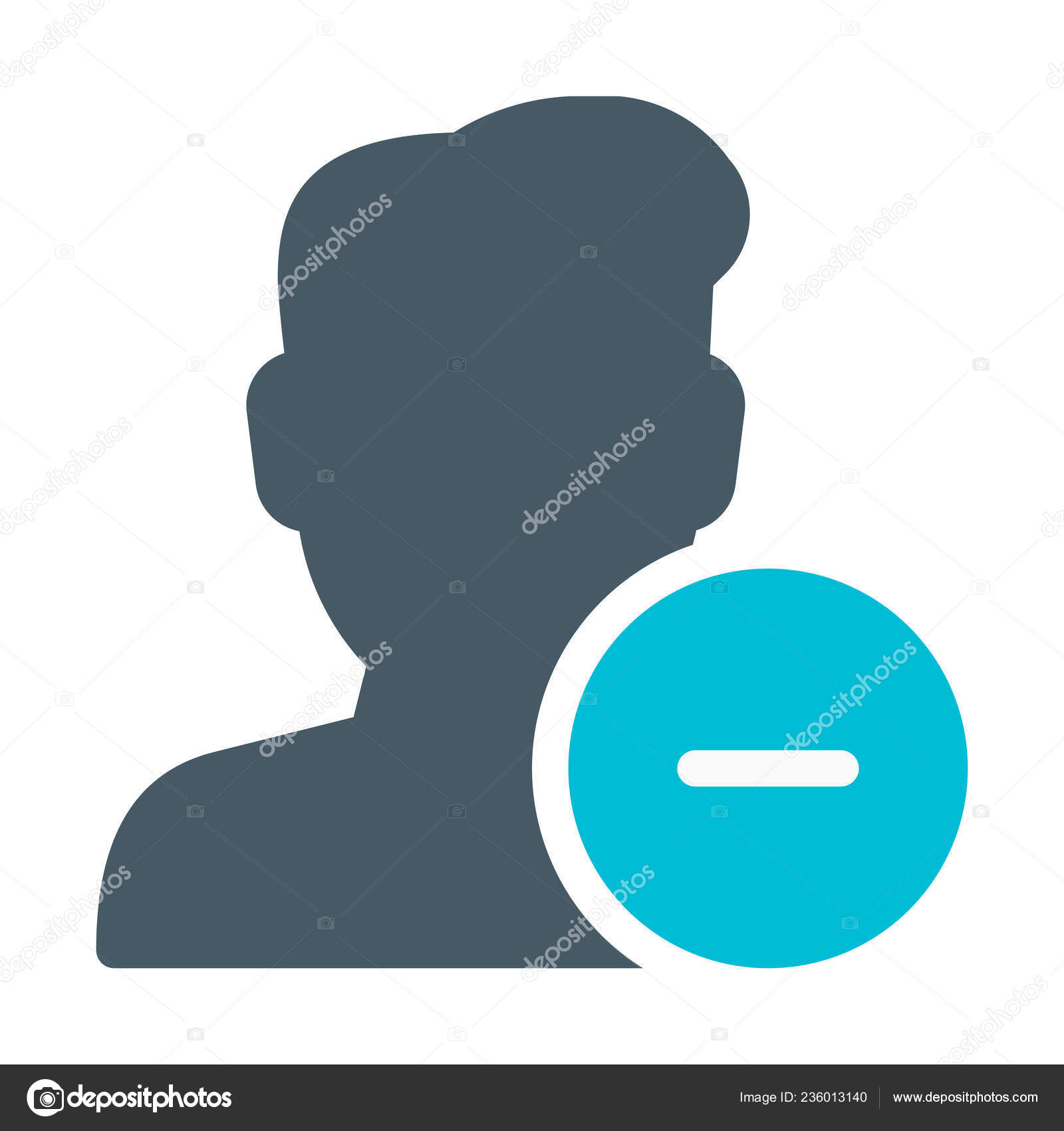 Remove User Icon Simple Vector Illustration Stock Vector by ©get4net ...