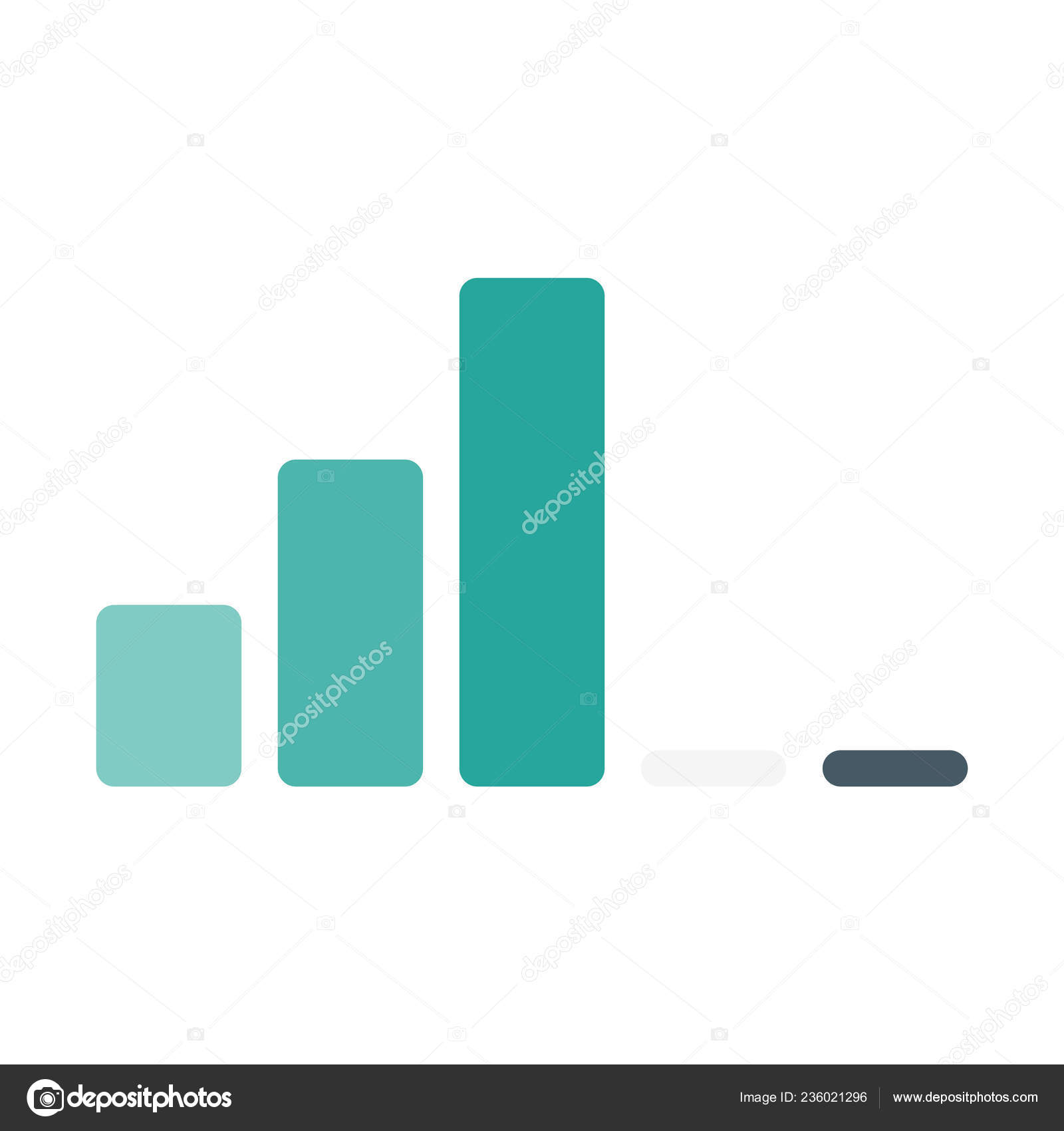 Medium Signal Strength Icon Simple Vector Illustration Stock Vector ...