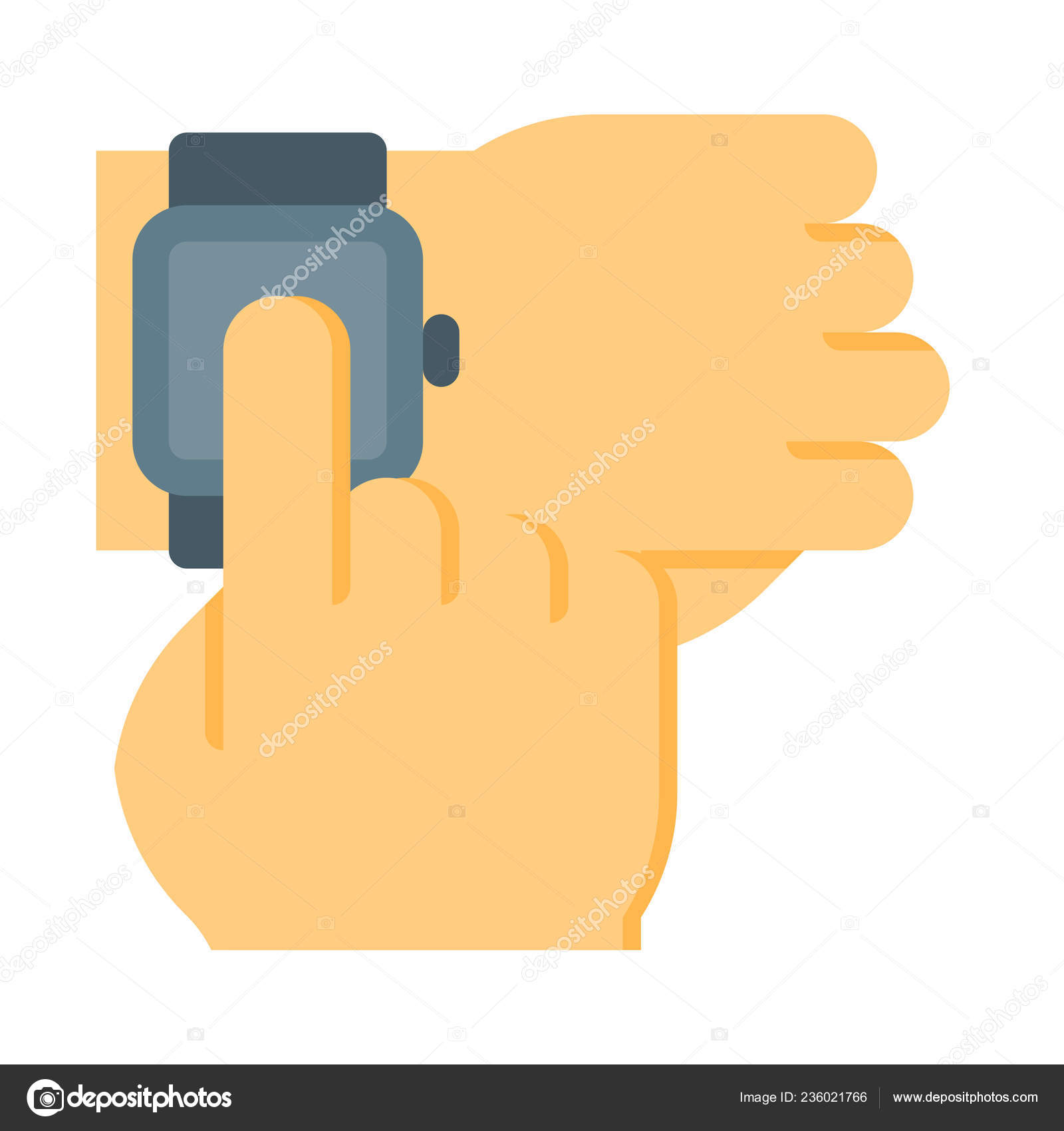 Smartwatch Display Touch Icon Simple Vector Illustration Stock Vector ...