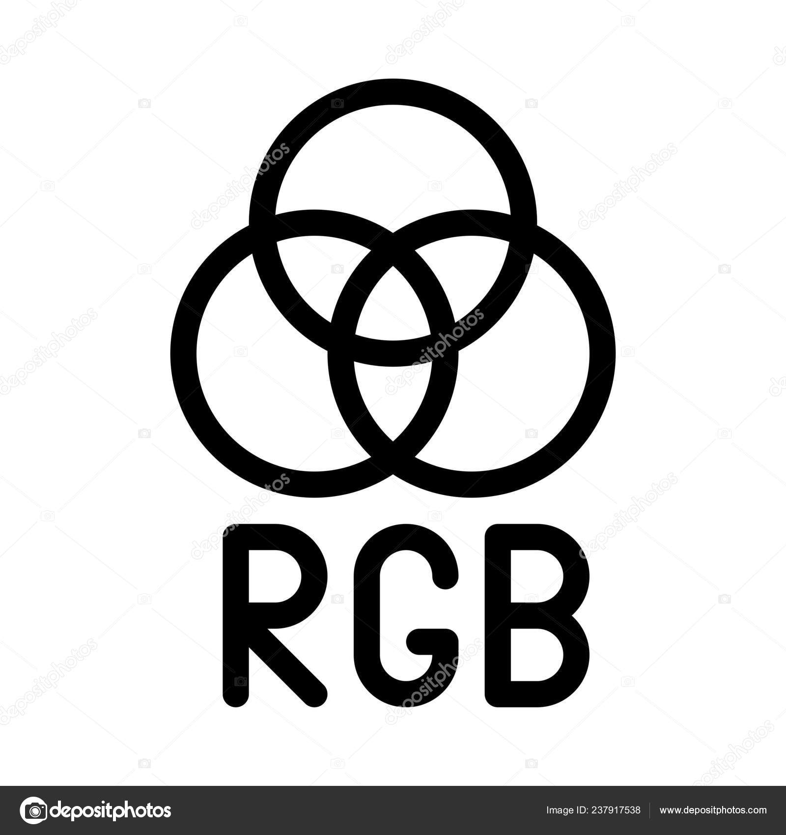 Rgb Color Model Simple Line Illustration Stock Vector Image by ©get4net ...