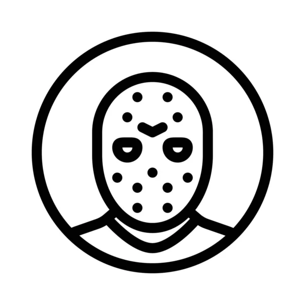 Jason Mask Tattoo Outline