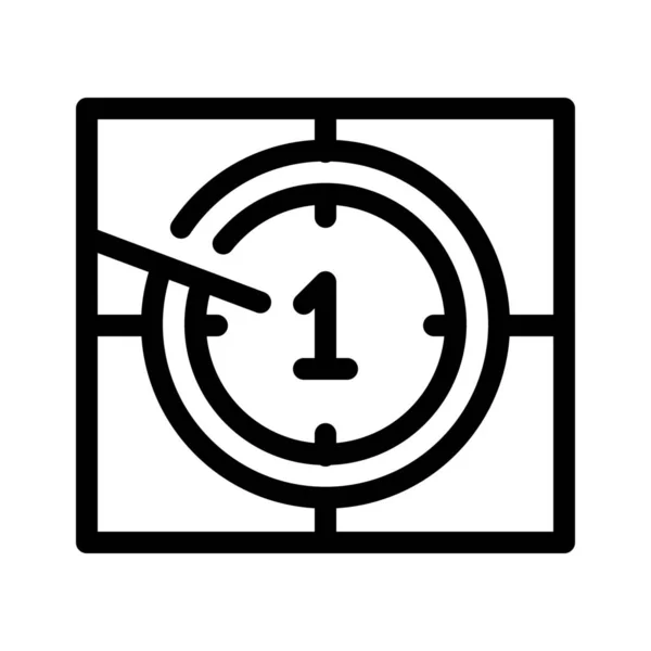 Clock Countdown Timer Vector Illustration White Background Stock Vector ...