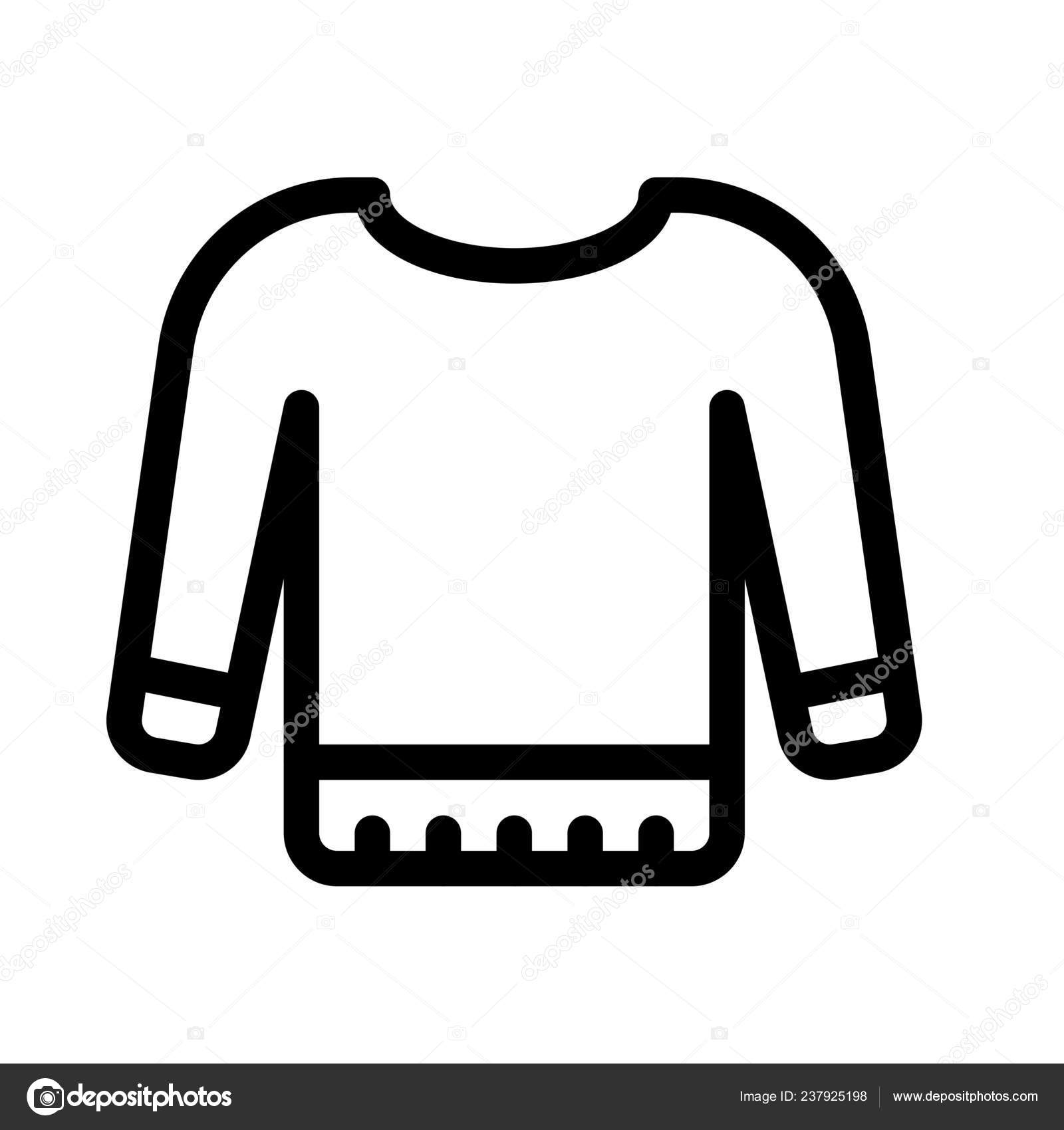 Sweater Simple Line Illustration Stock Vector by ©get4net 237925198