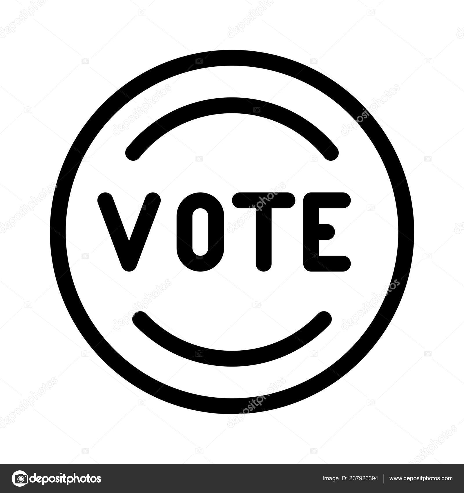 Vote Stamp Symbol