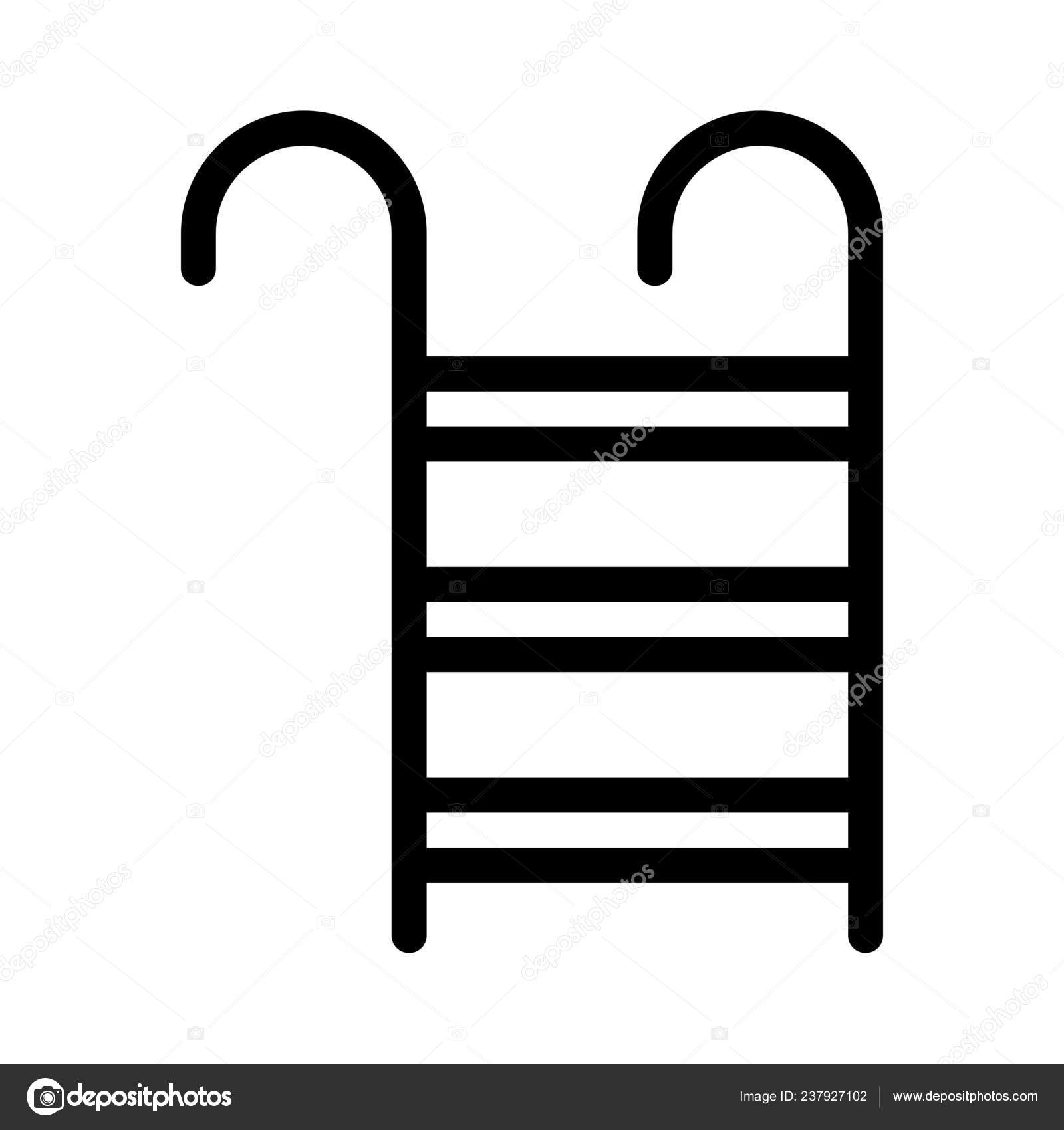Pool Ladder Vector Illustration Stock Vector Image by ©get4net #237927102