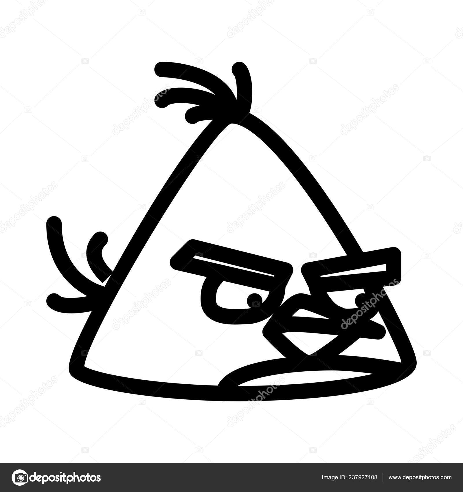 Simple Vector Illustration Angry Birds Character Stock Vector Image by ...