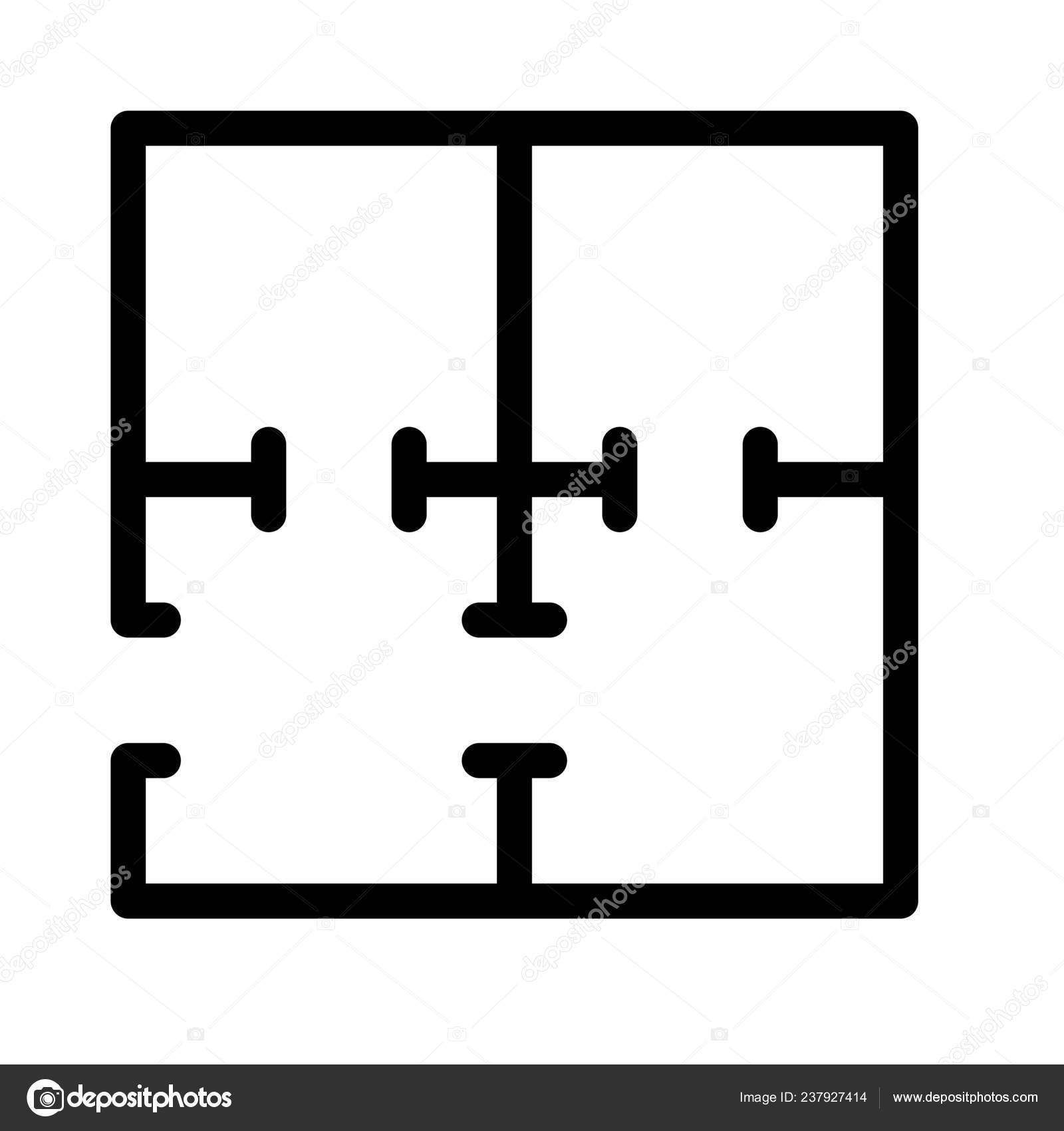 Technical Drawing Icon Simple Line Illustration Stock Vector Image by ...