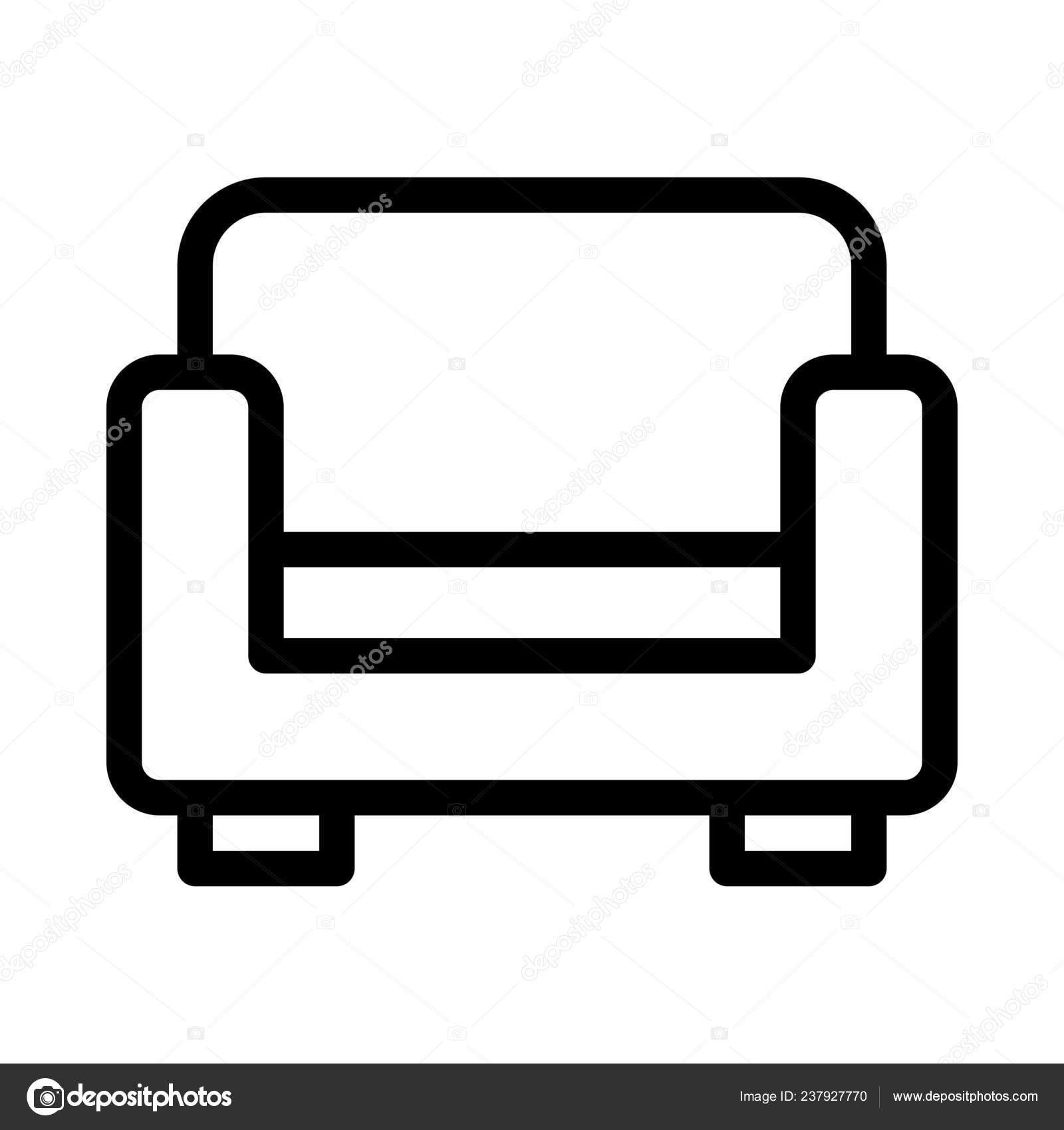 Single Seat Sofa Vector Design Stock Vector Image by ©get4net #237927770