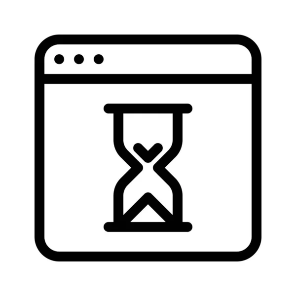 Waiting Application Time Icon Simple Vector Illustration Stock Vector ...