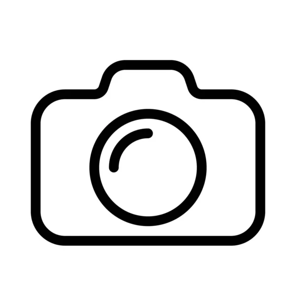 Camera Lens Simple Line Illustration Stock Vector by ©get4net 237931074