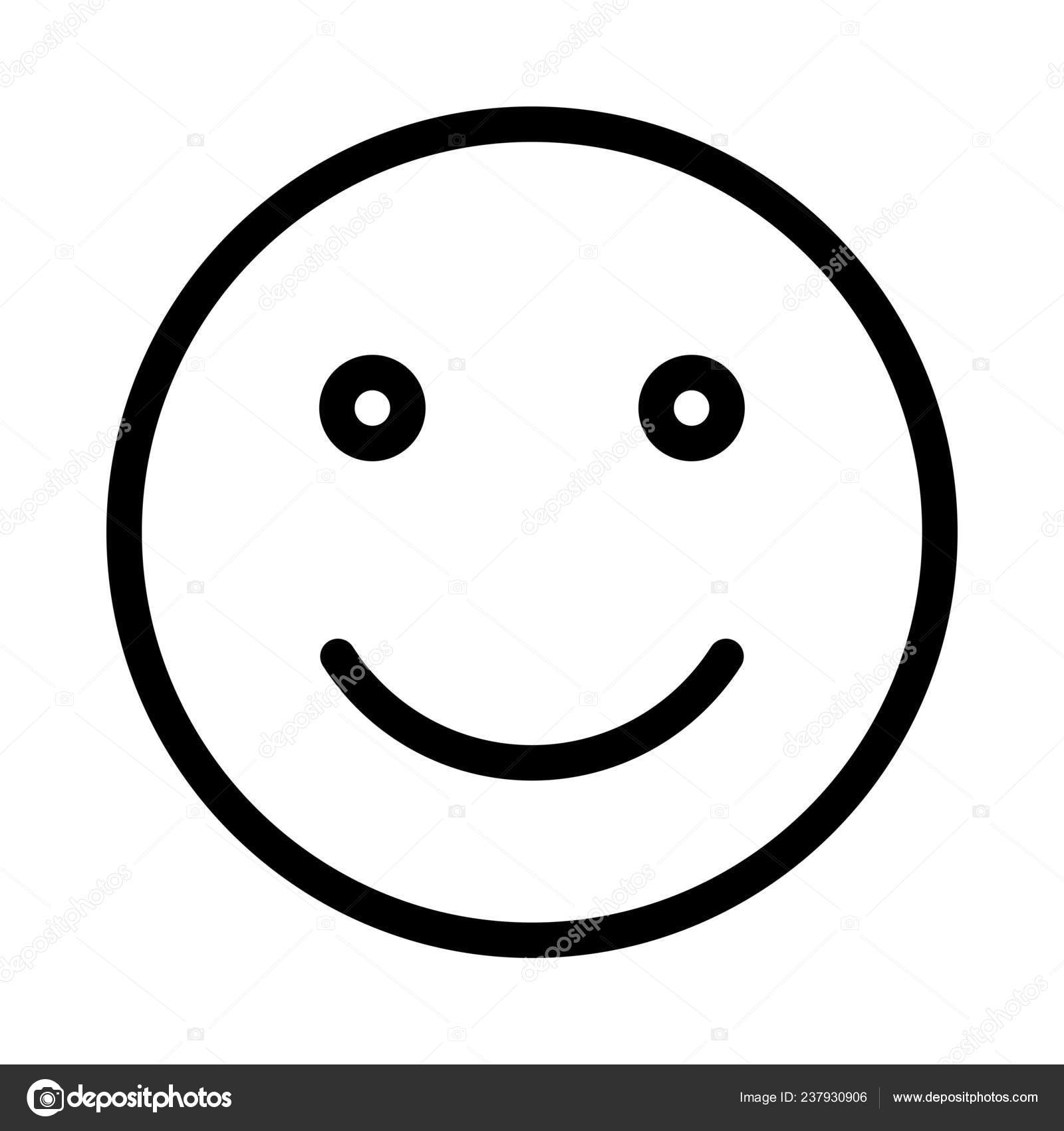 Smiling Face Emoticon Simple Line Illustration Stock Vector by ©get4net ... Smiling Face Emoticon Simple Line Illustration Stock Vector by ©get4net ...