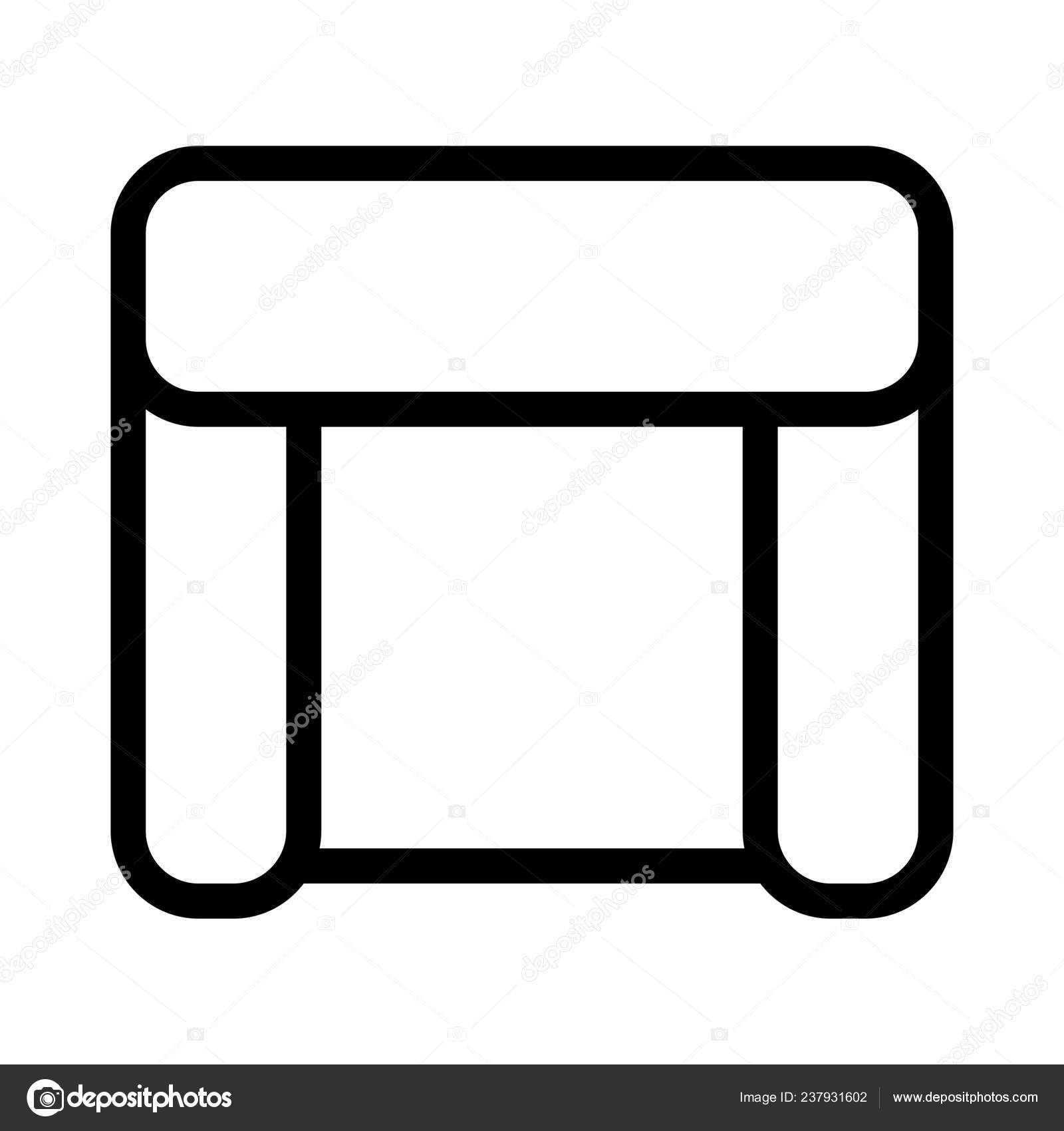 Single Seat Sofa Icon Simple Line Illustration — Stock Vector © get4net ...