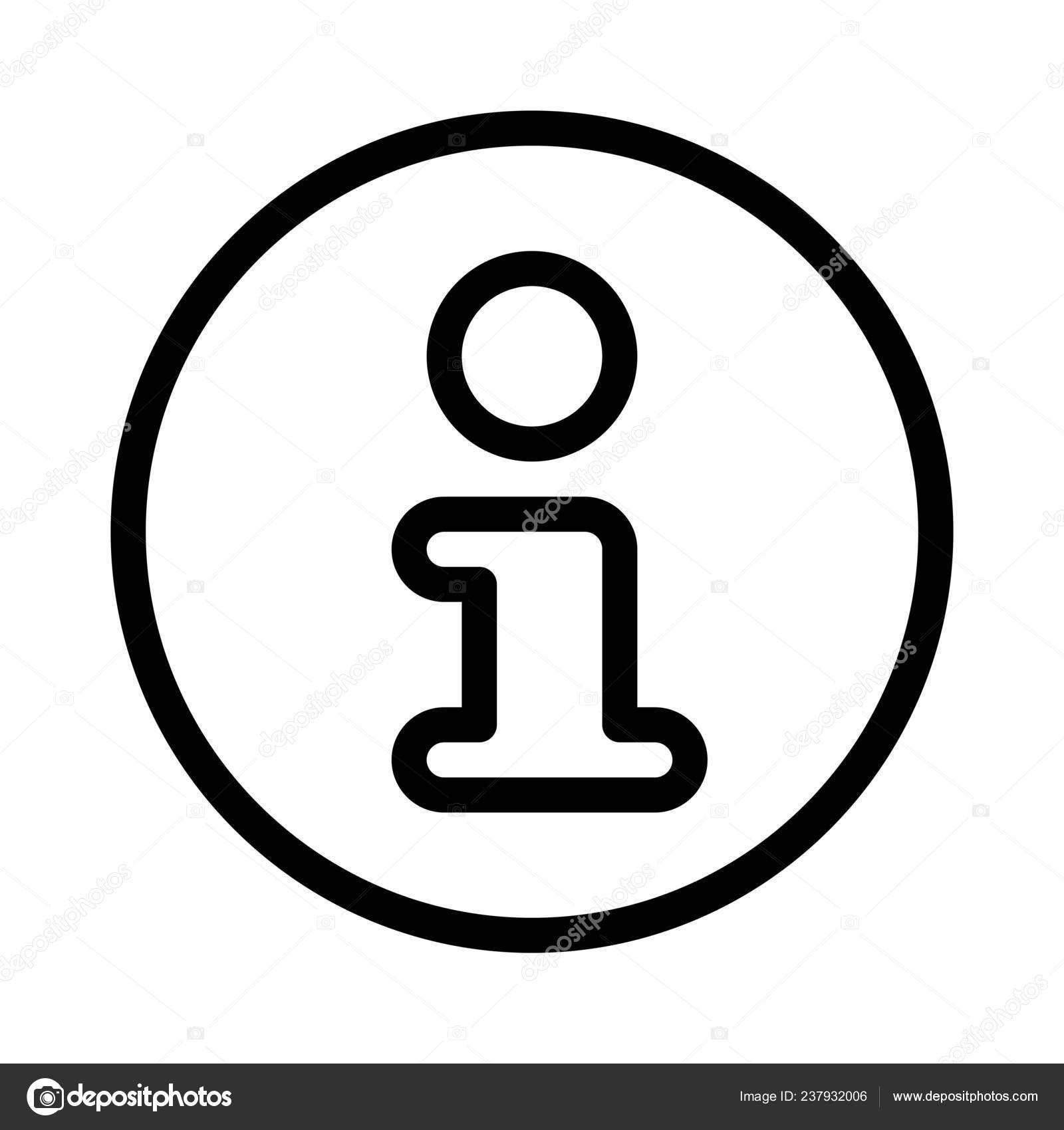 Information Simple Line Illustration Stock Vector Image by ©get4net ...