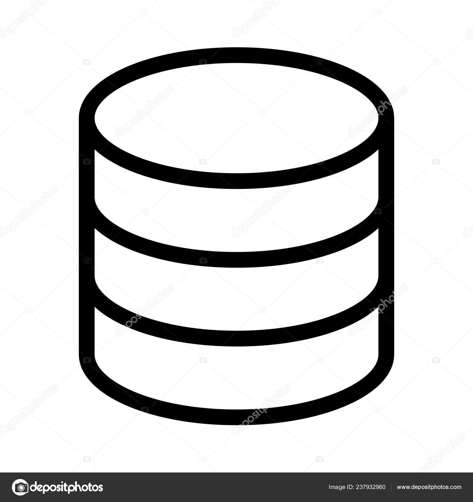 Database Storage Symbol Icon Vector Illustration Stock Vector by ...