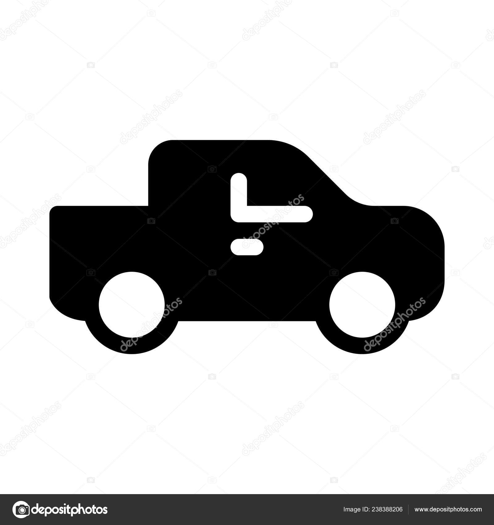 All Wheel Drive Pickup Isolated White Background Stock Vector Image by ...