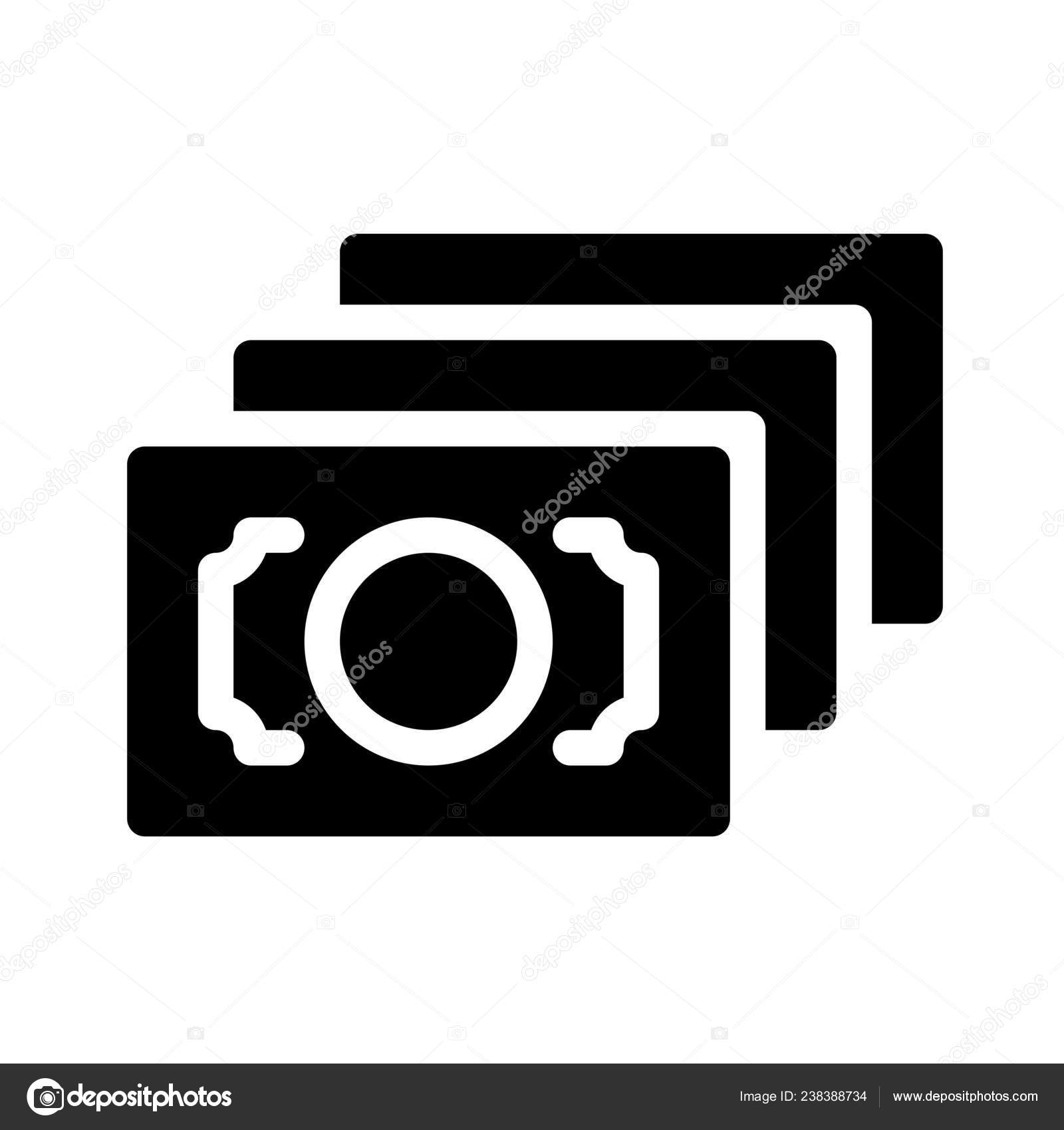 Banknote Stacked Isolated White Background Stock Vector Image by ...