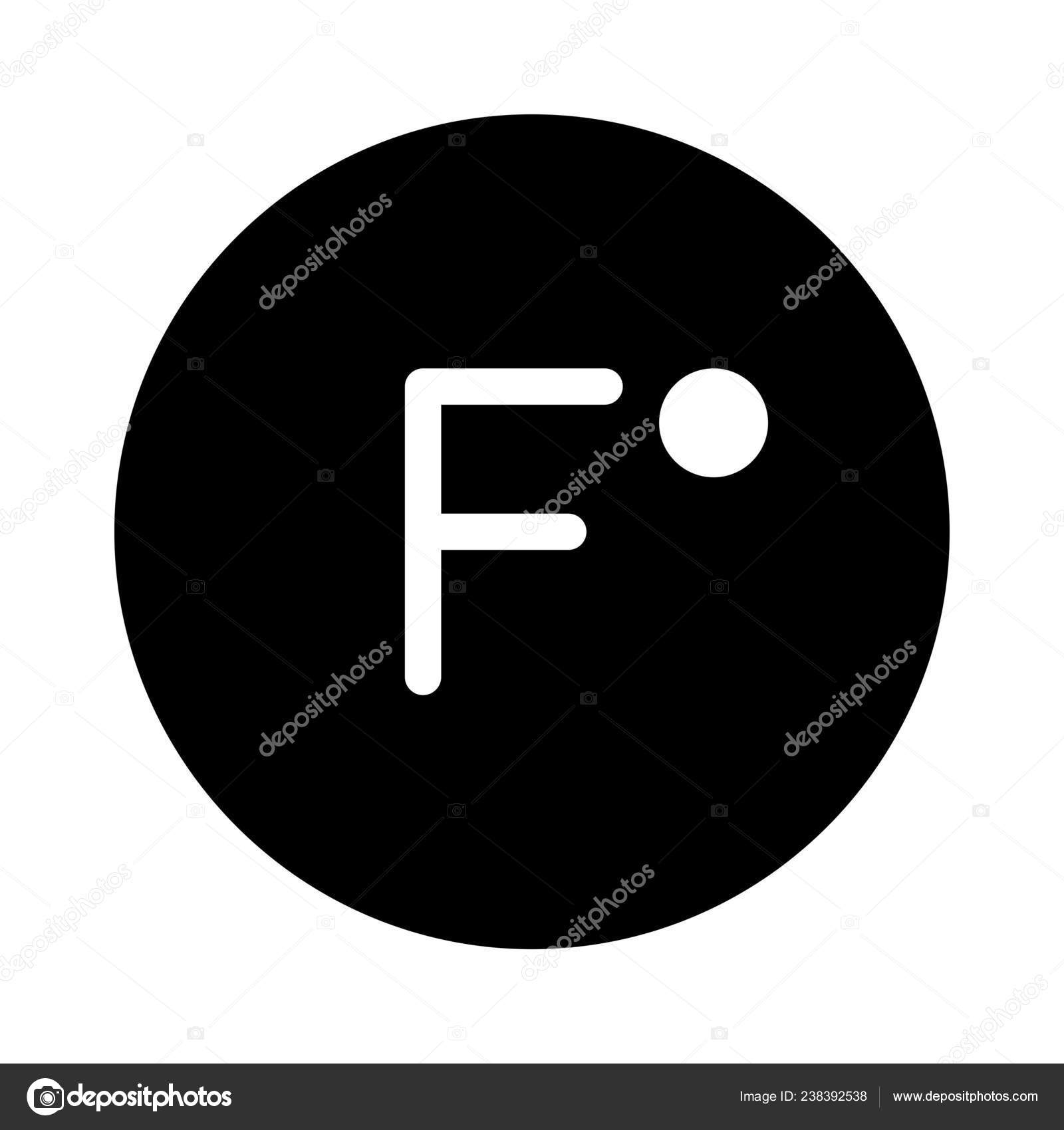 Fahrenheit Temperature Measurement Isolated White Background Stock ...