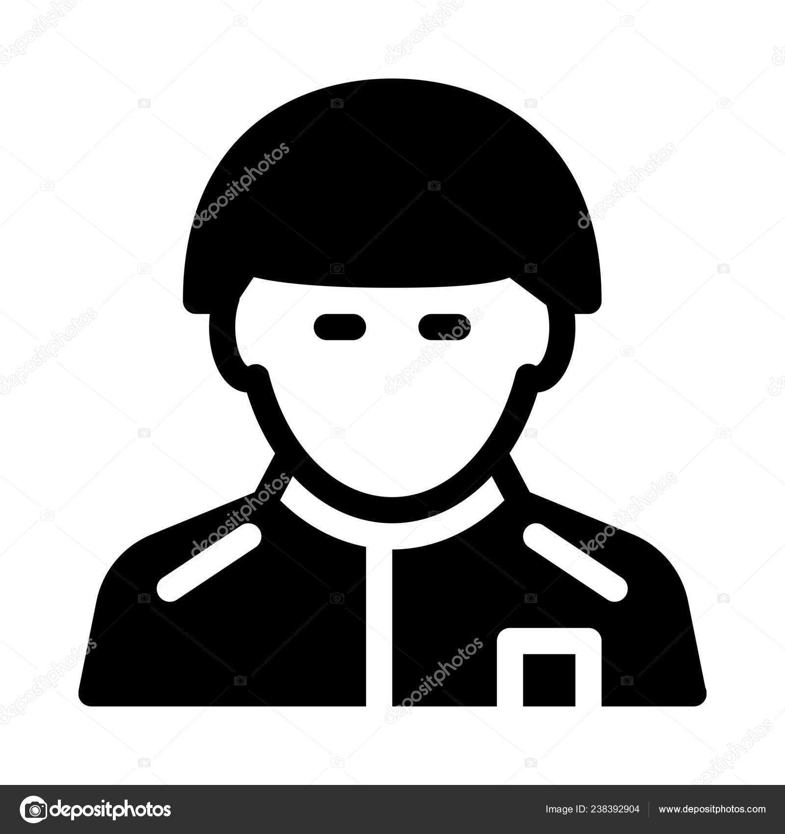 Simple Vector Illustration Army Military Officer Stock Vector Image by ...