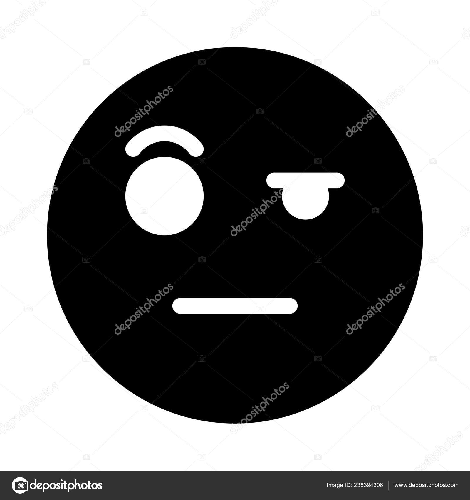 Simple Vector Illustration Wondering Expression Emoticon Stock Vector ...