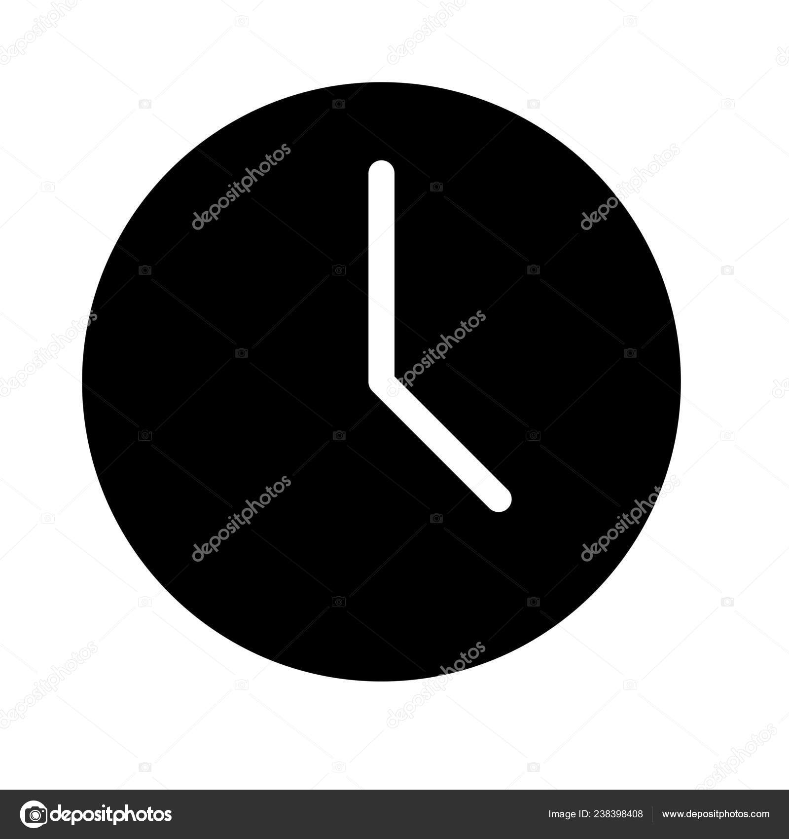 Simple Vector Illustration Sign Wall Clock Stock Vector Image by ...
