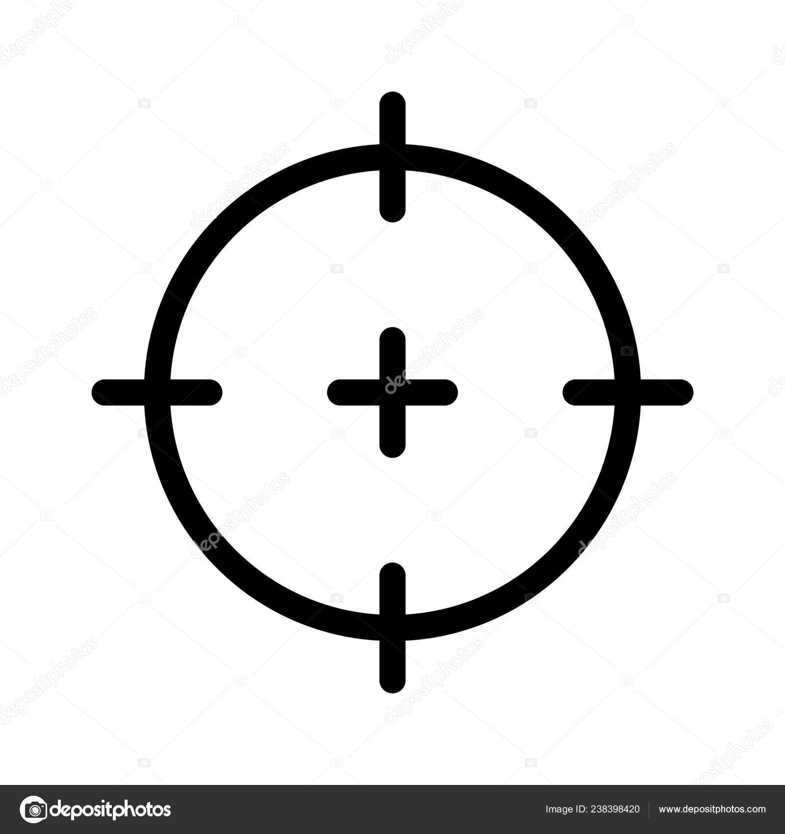 Precision Select Aim White Background Stock Vector by ©get4net 238398420