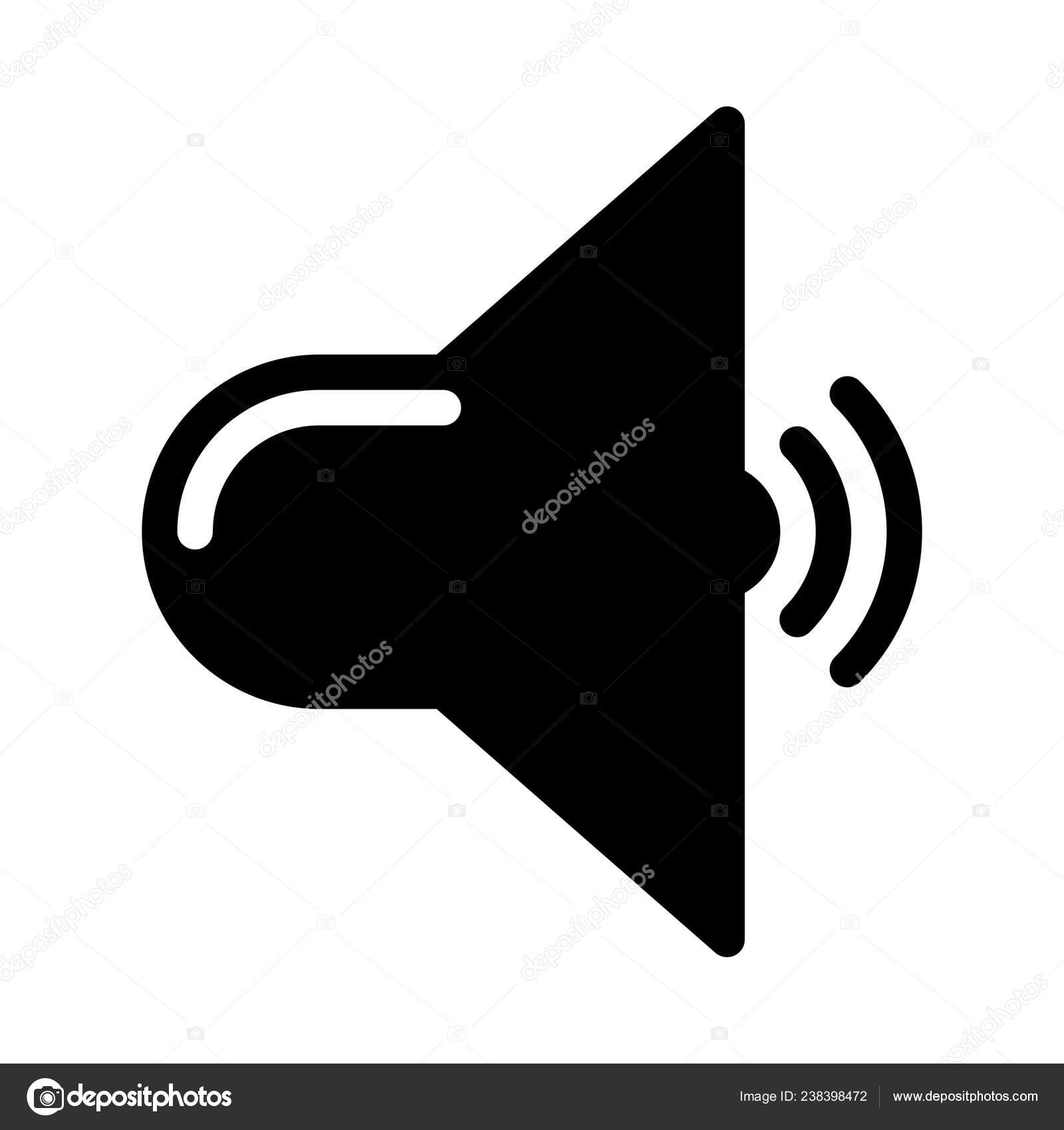 Simple Vector Illustration Sign Medium Volume Control Stock Vector by ...