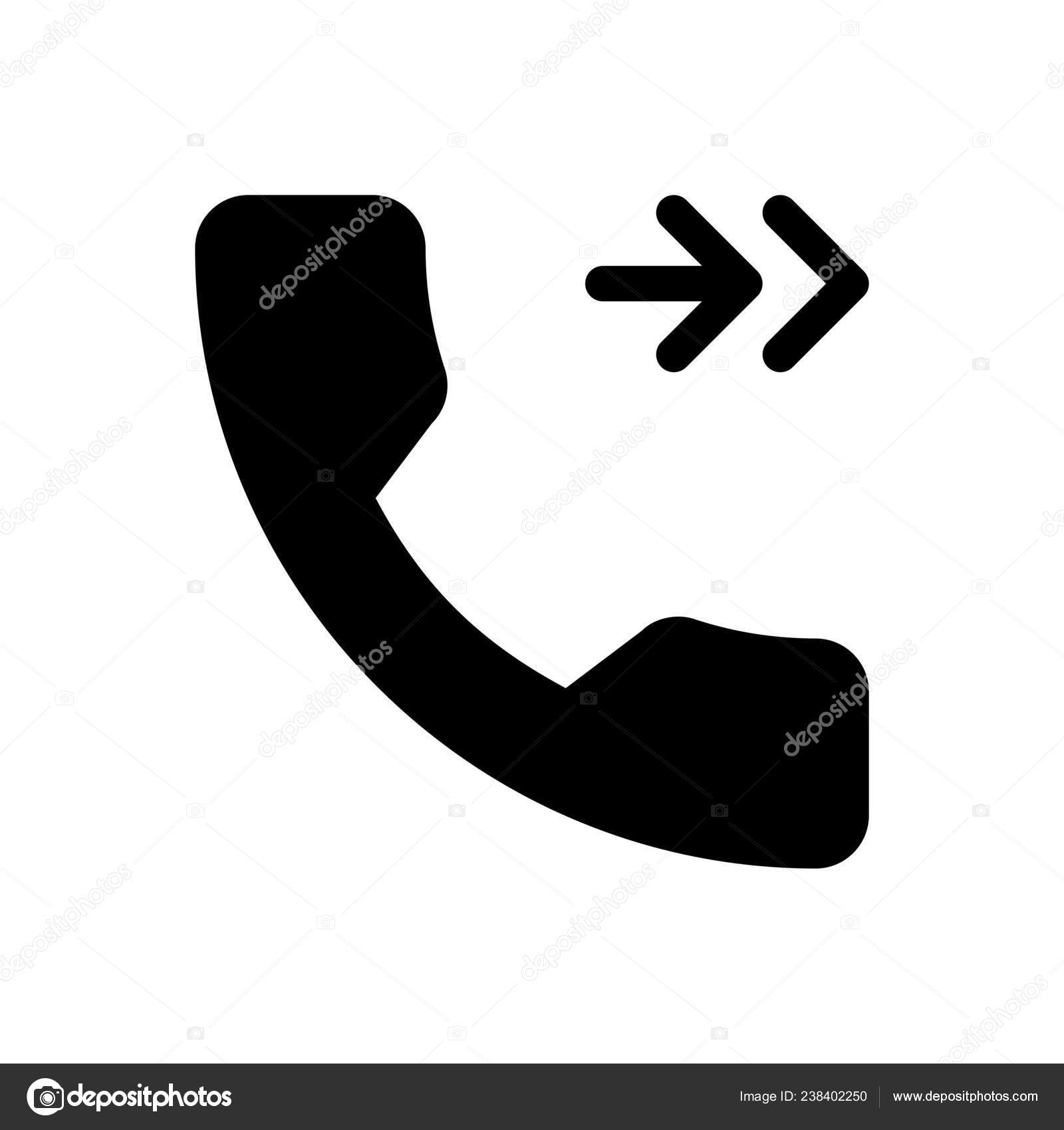 Call Forward Arrows White Background Stock Vector by ©get4net 238402250