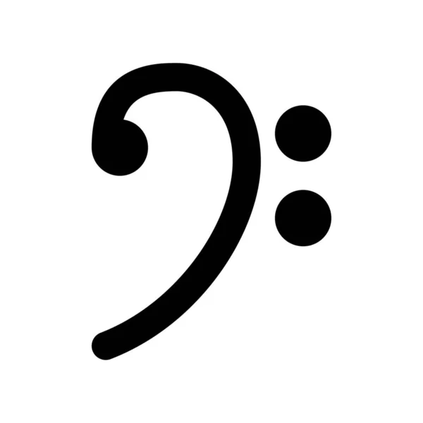 Bass Key Symbol Icon Simple Vector Illustration — Stock Vector ...