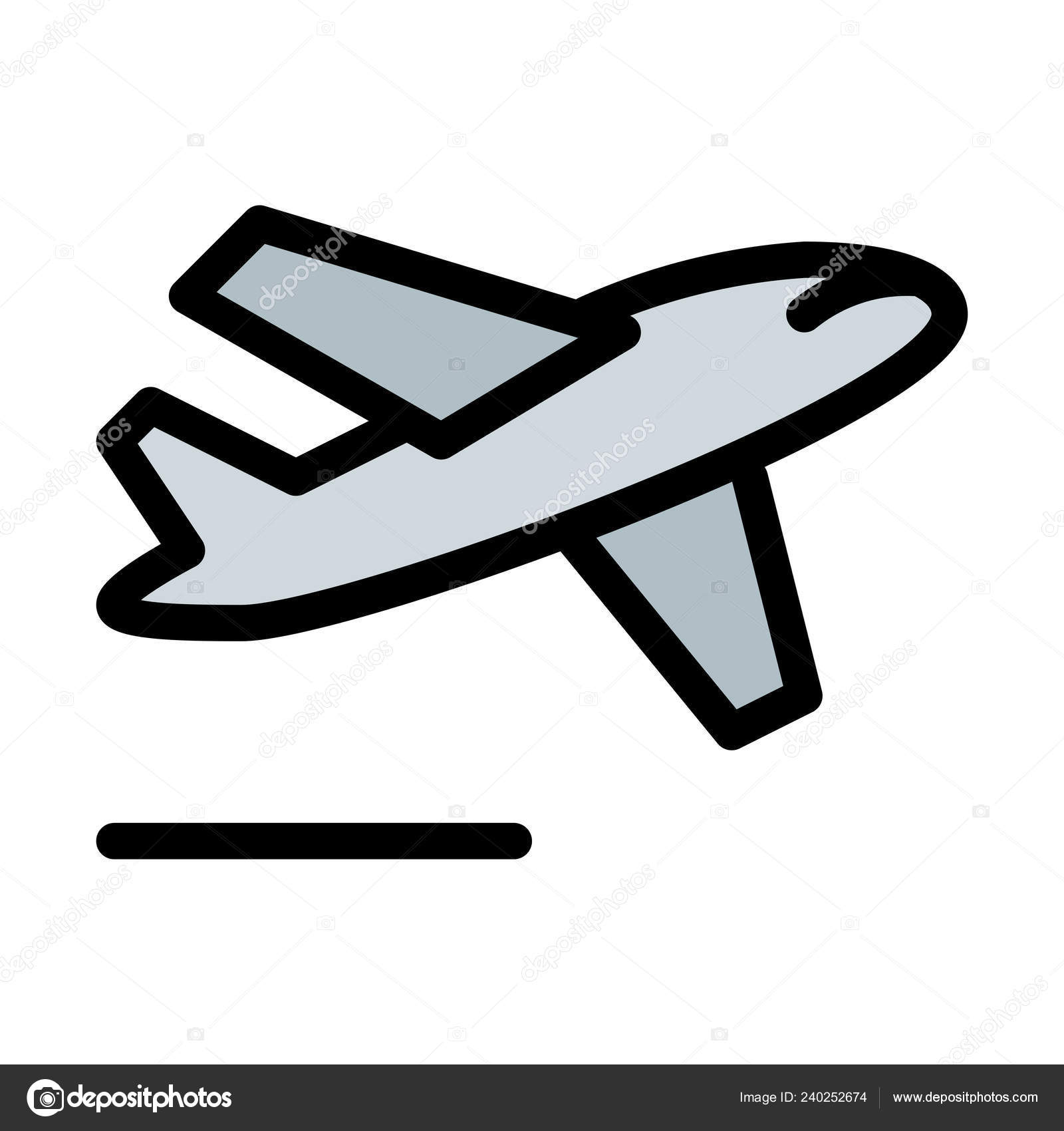 Take Plane Vector Illustration Stock Vector by ©get4net 240252674