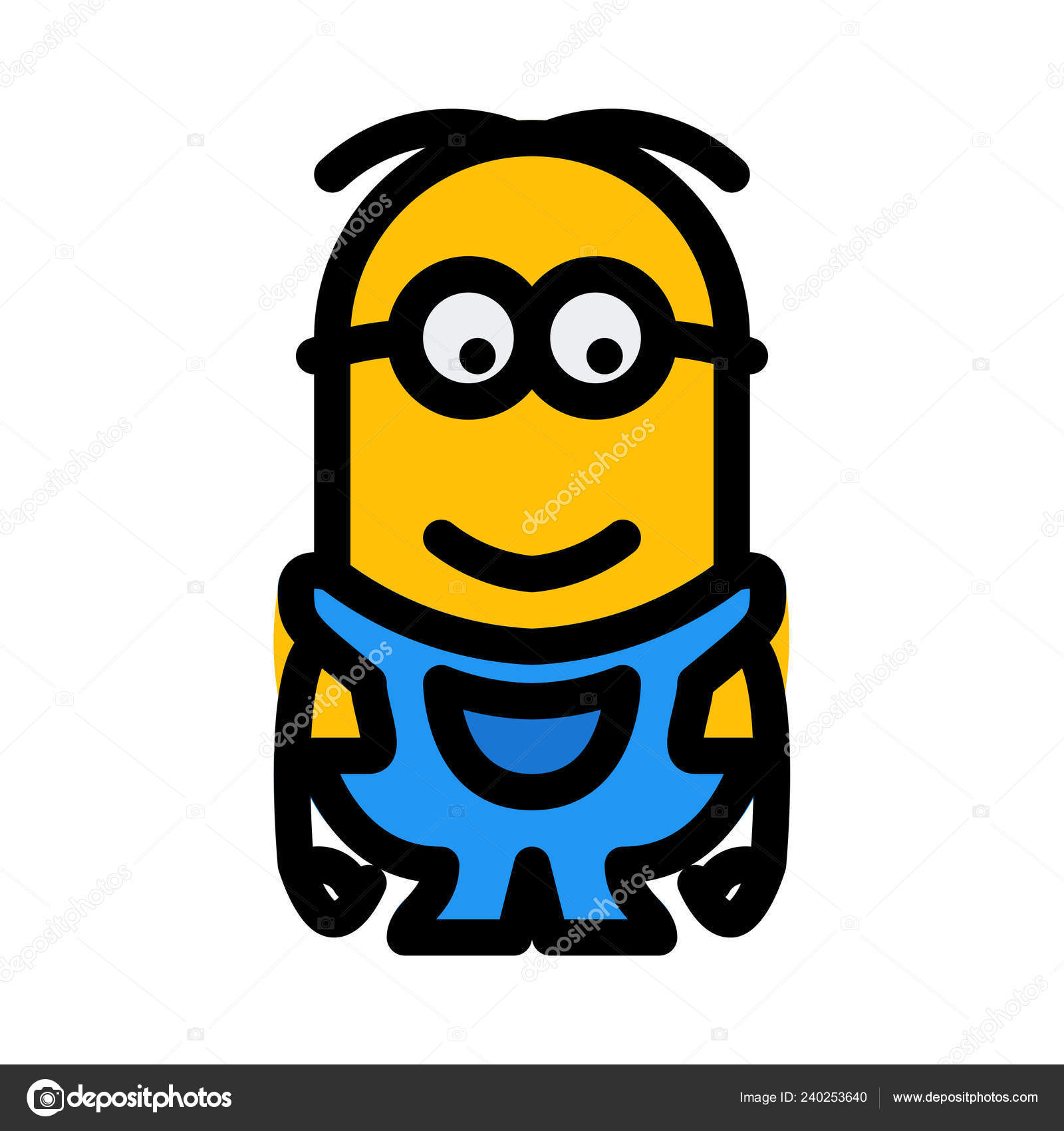Minion Movie Character Vector Illustration Stock Vector by ©get4net ...