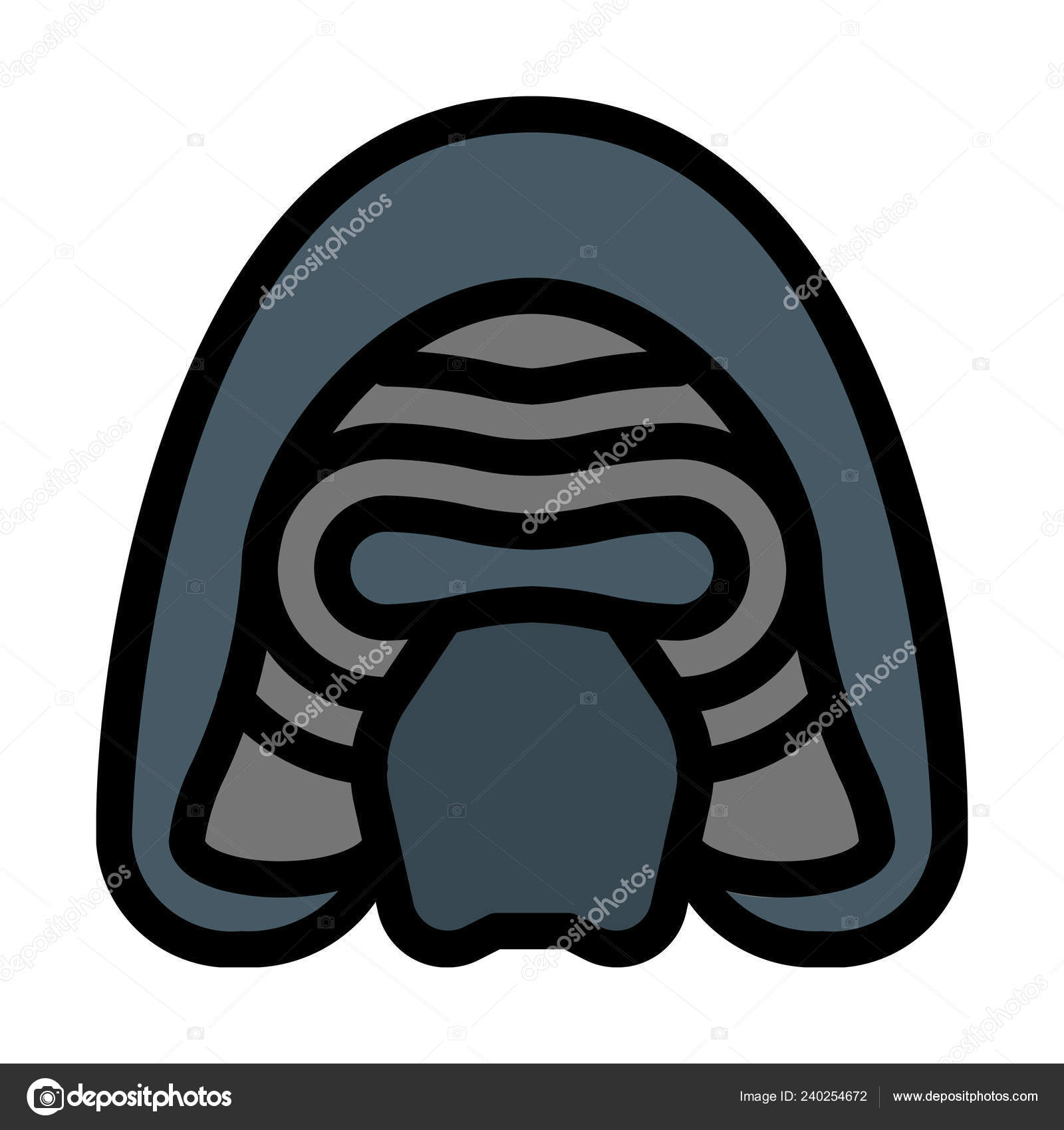 Robot Cara Horror Icono Simple Stock Vector by ©get4net 240254672