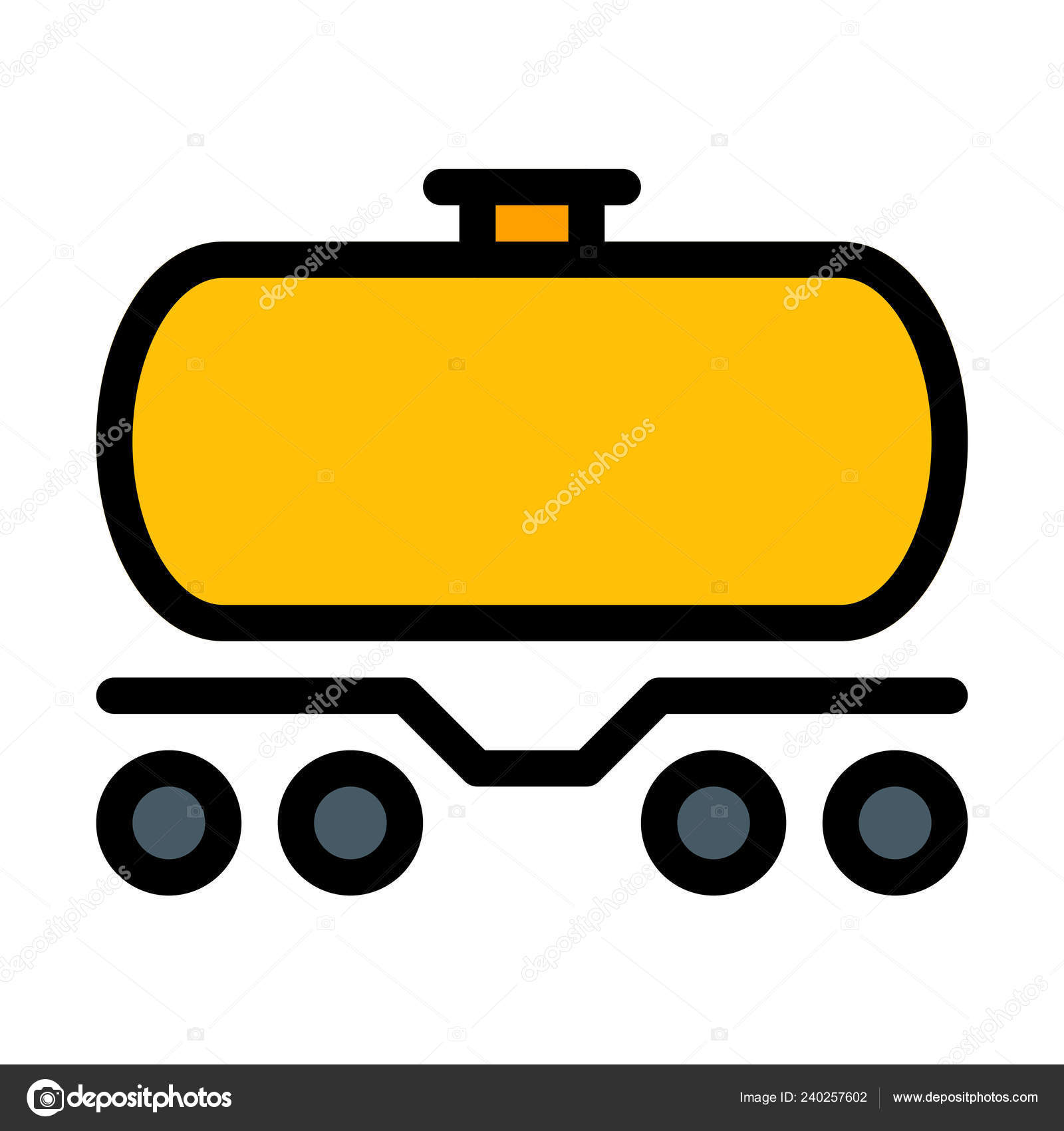 Mobil Tangki Gerobak Ilustrasi Vektor Vektor Stok oleh ©get4net 240257602