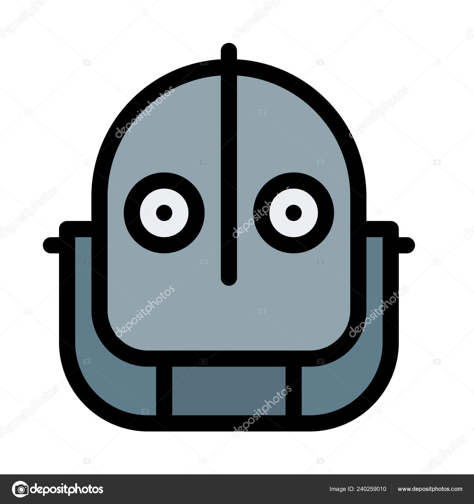 Iron Giant Simple Icon Stock Vector Image by ©get4net #240259010