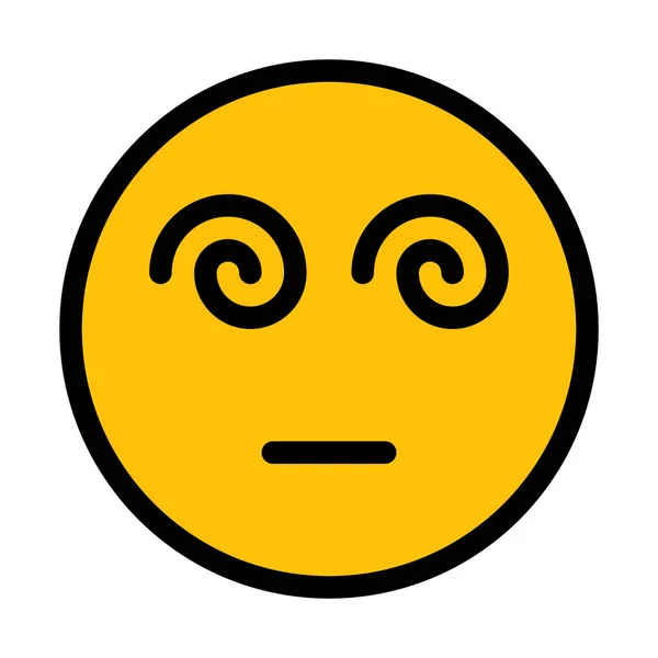 Hypnotized Face Smiley Icon Vector Illustration Stock Vector Image by ...