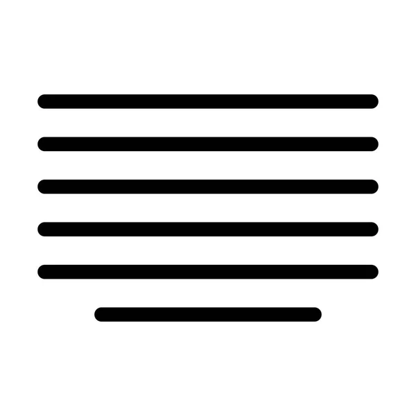 Justify Center Alignment Icon Vector Illustration Stock Vector Image by ...