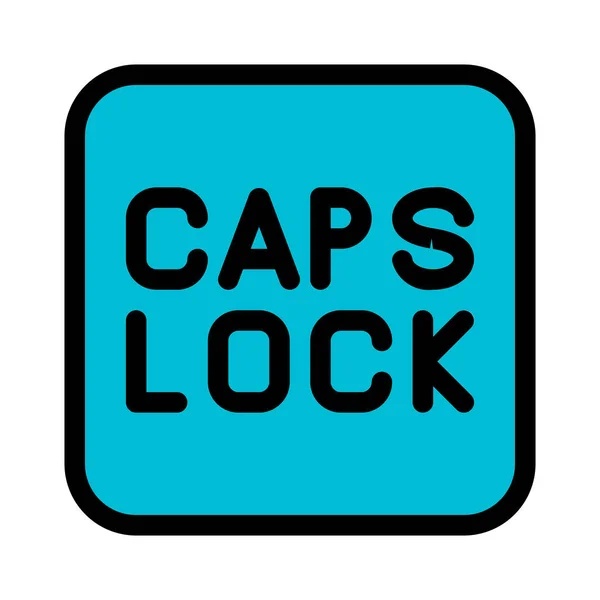 Caps Lock Key Icon Simple Vector Illustration Stock Vector Image by ...