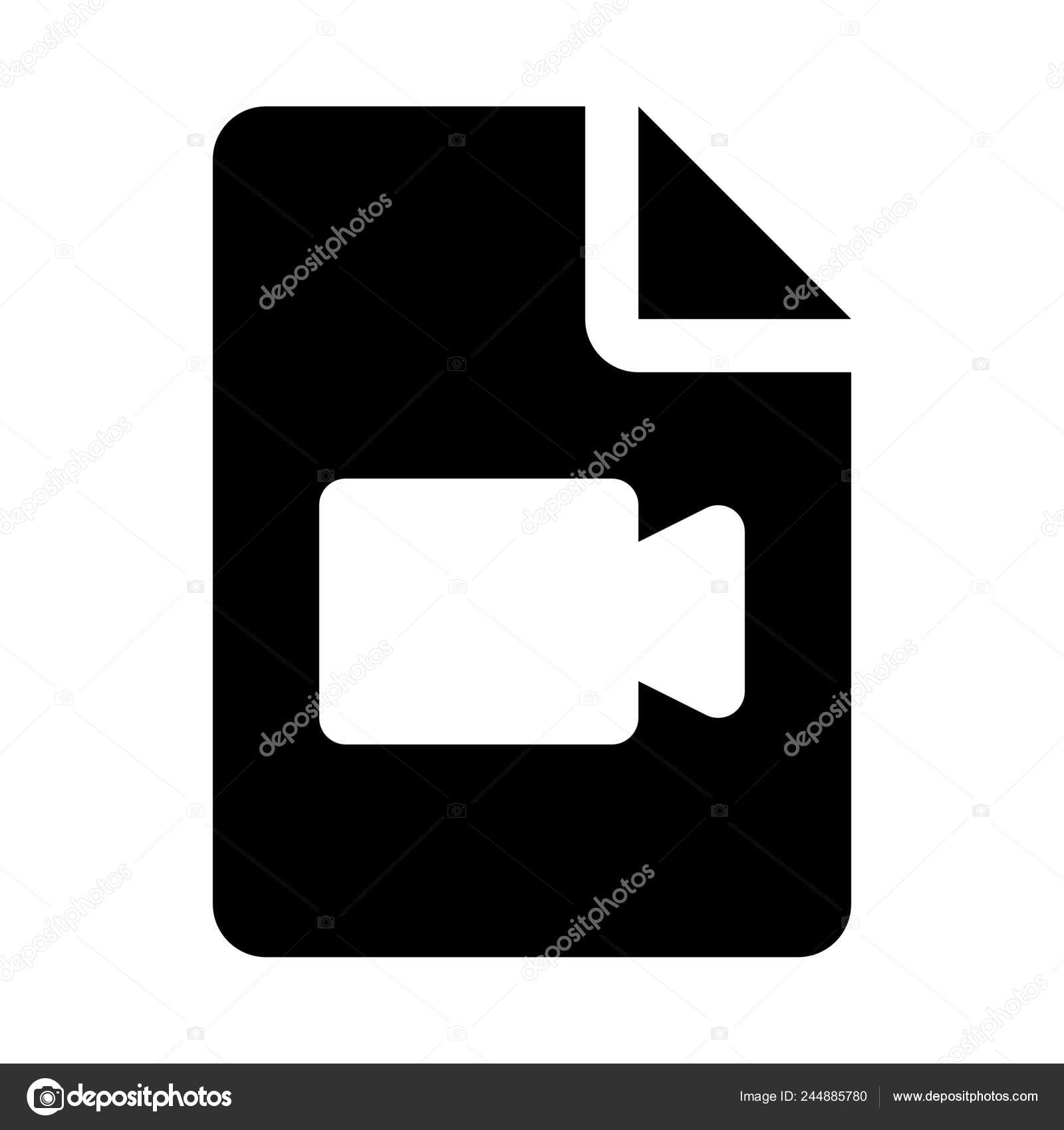 Video File Isolated Background Stock Vector Image by ©get4net #244885780
