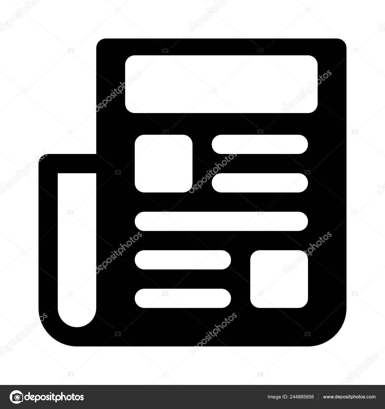 Newspaper Print Media Source Background Close Stock Vector Image by ...