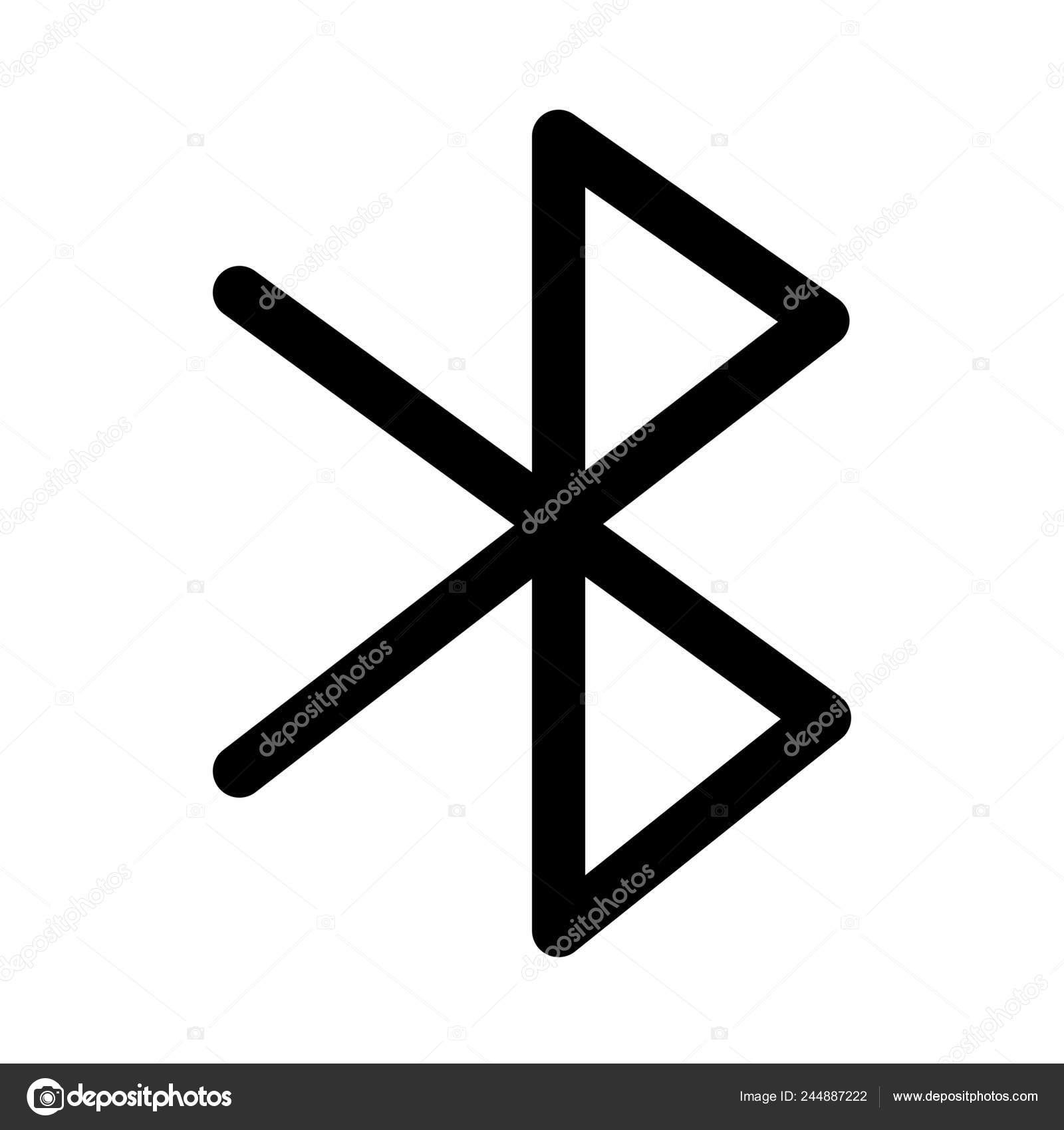 Bluetooth Connectivity Symbol Background Close Isolated Stock Vector ...