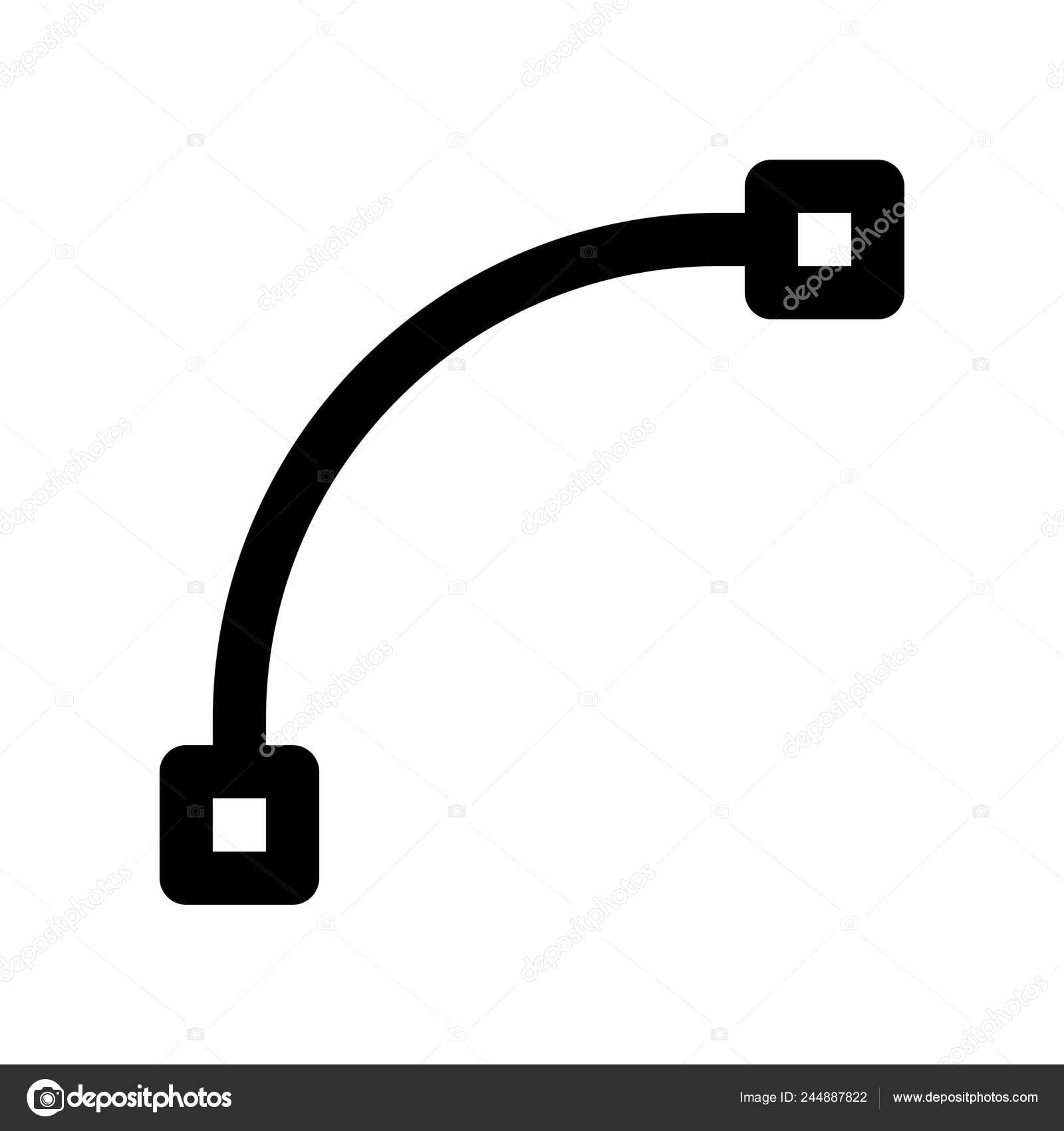 Parametric Curve Tool Background Close Isolated Stock Vector Image by ...