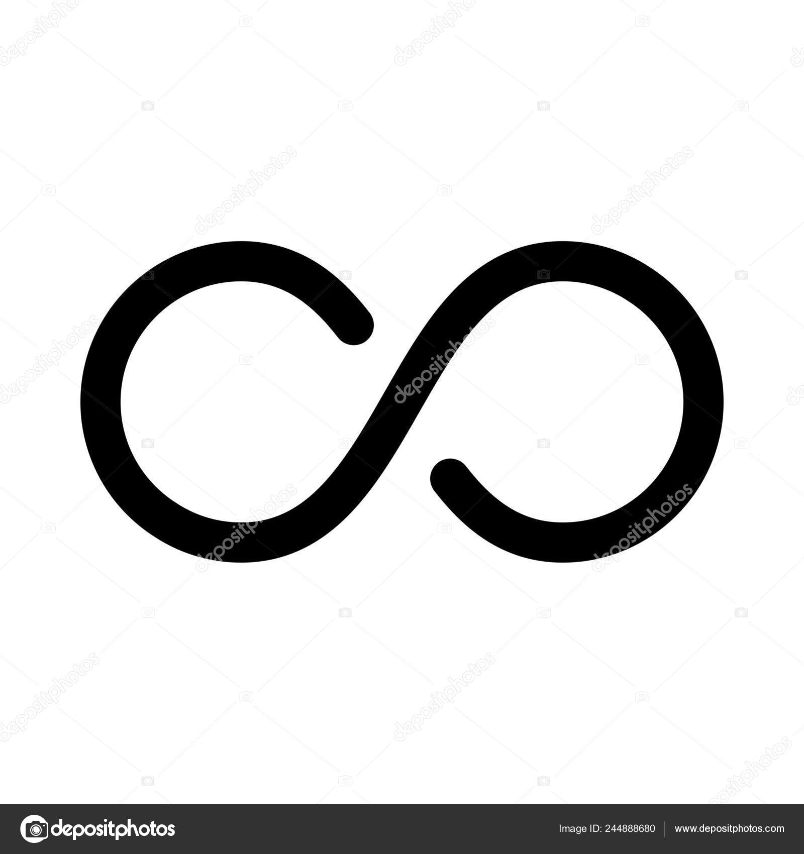 Infinity Loop Sign Background Close Isolated Stock Vector Image by ...